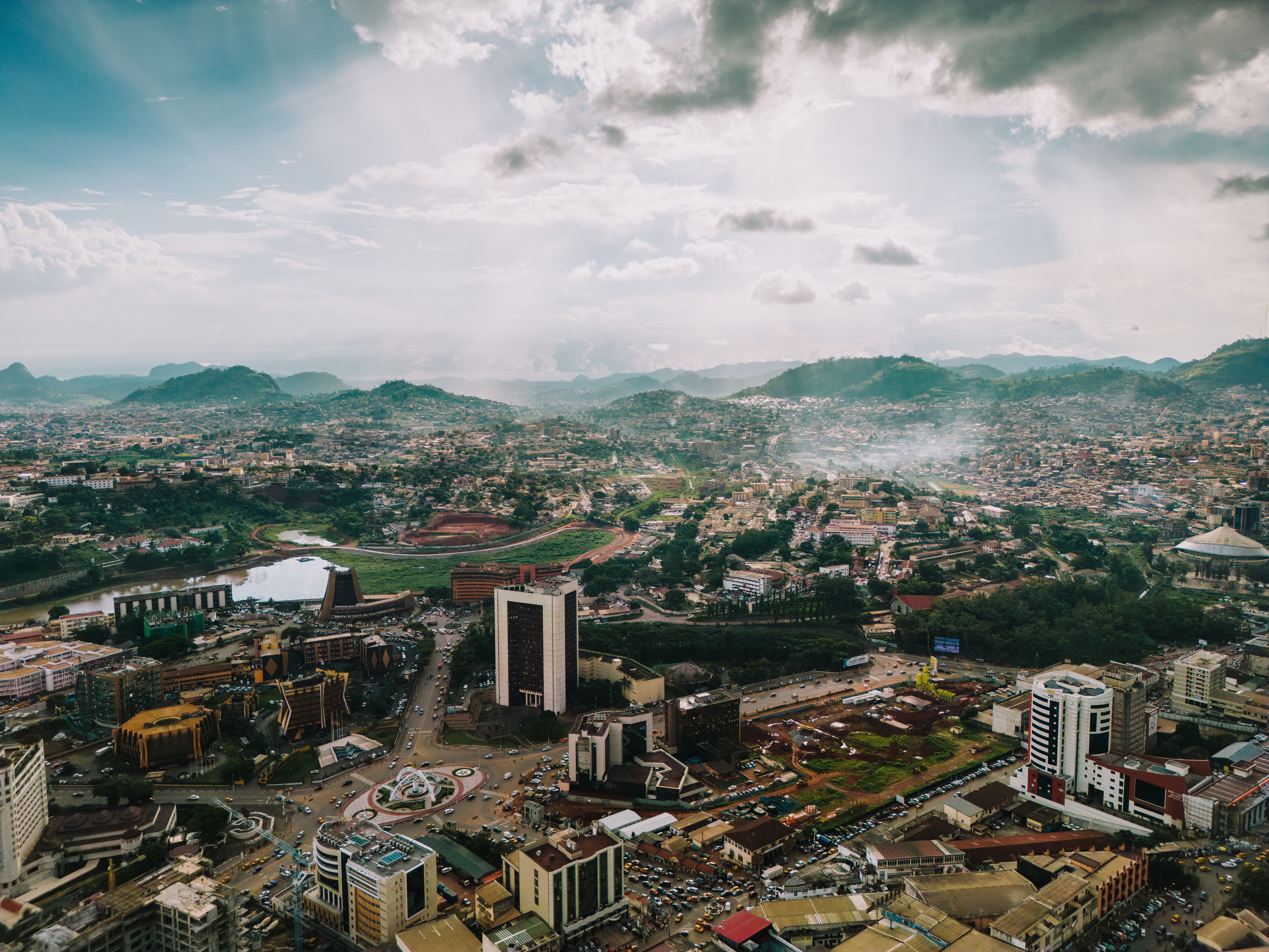 Drone Shot of Yaounde · Free Stock Photo