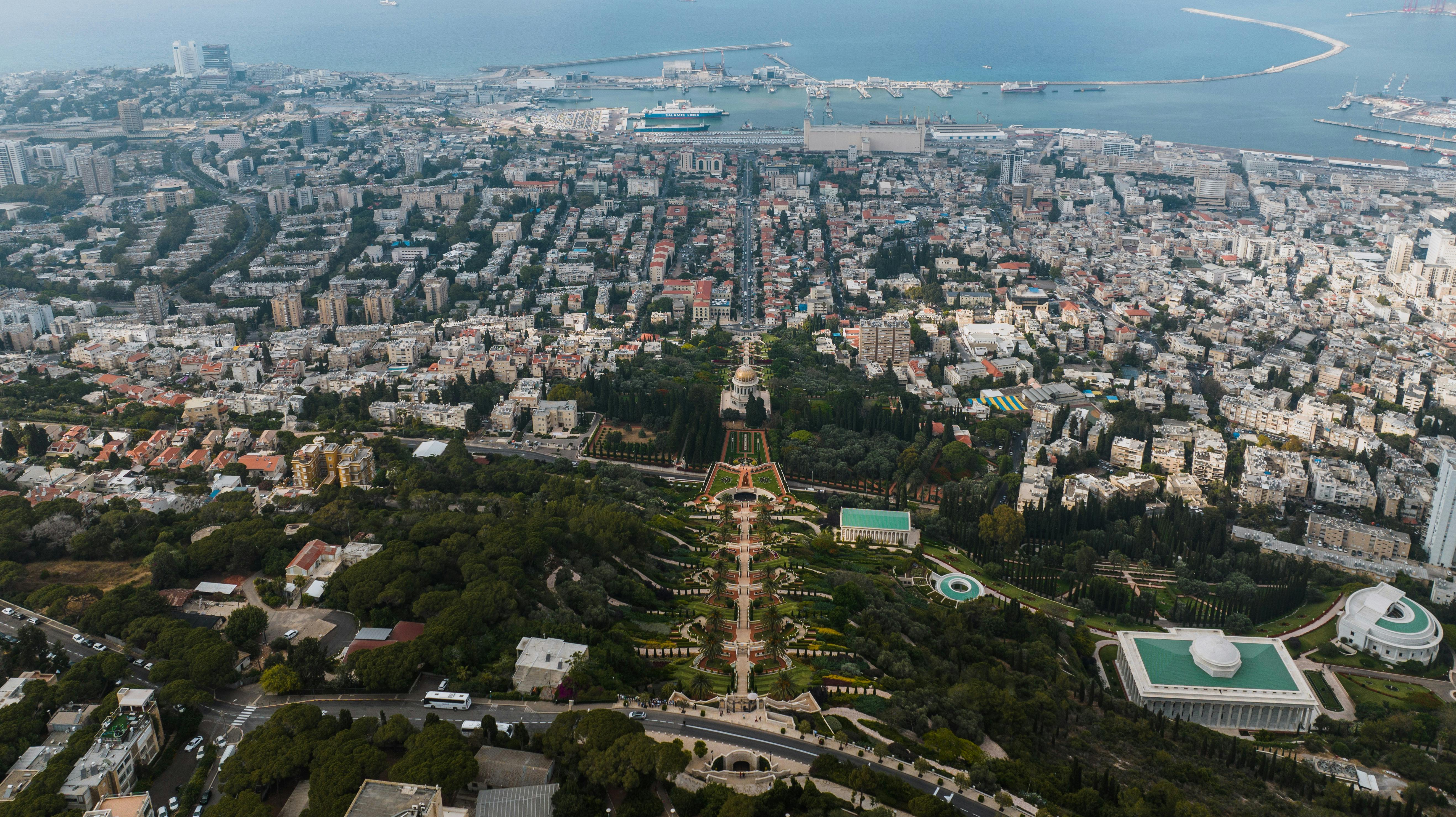 Drone Shot of Haifa in Israel · Free Stock Photo