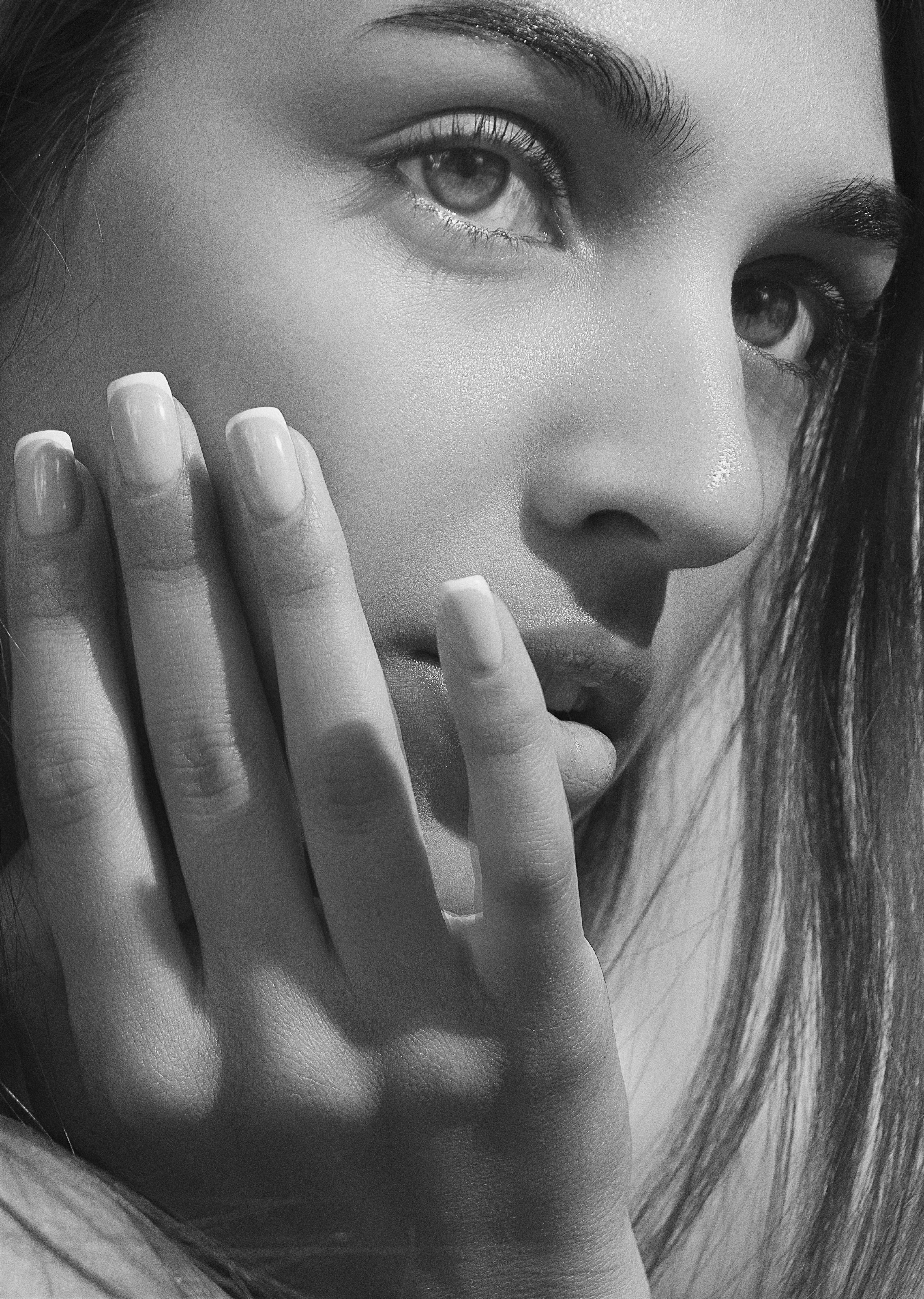 Woman Hand over Face · Free Stock Photo