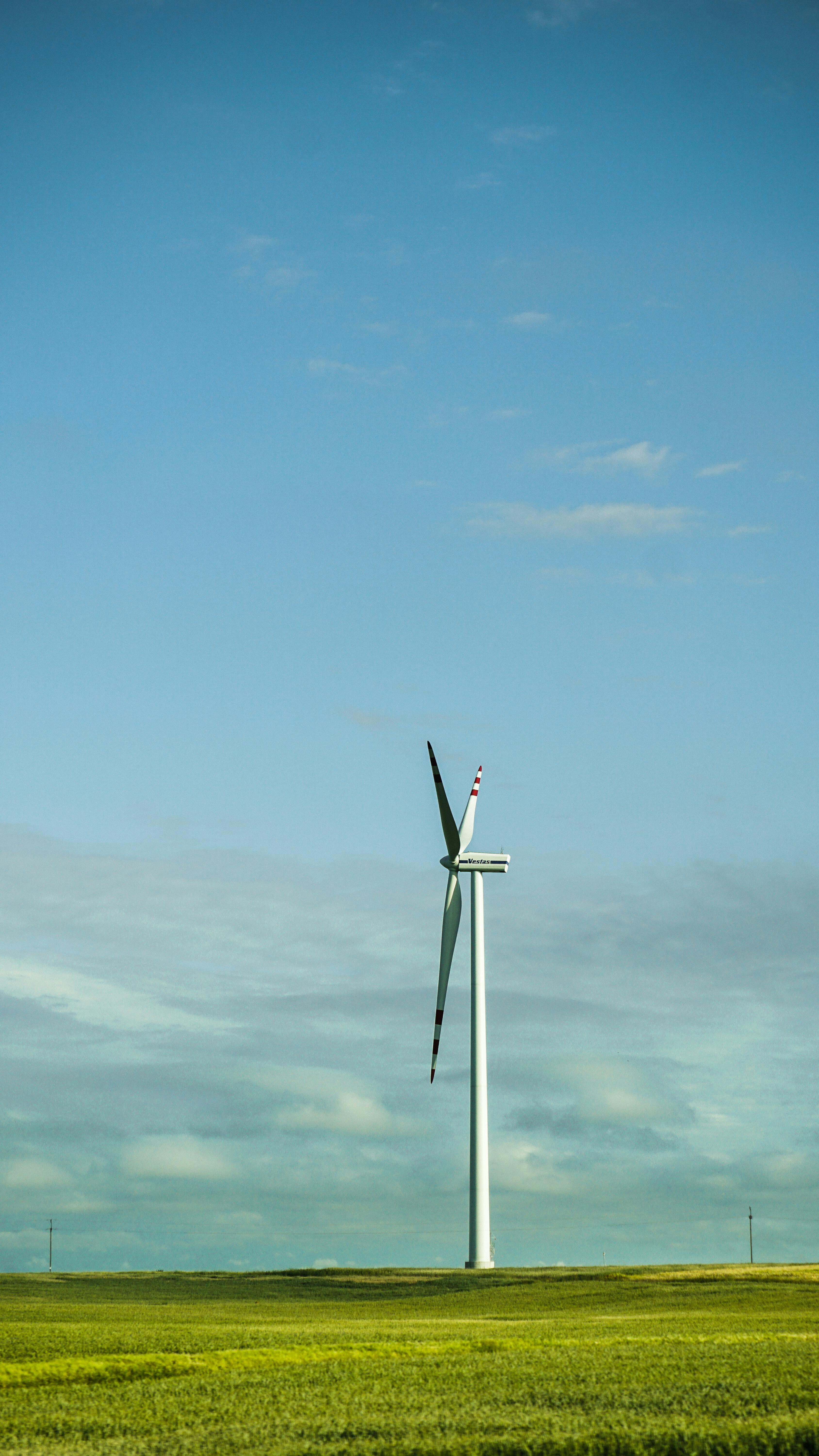 A Wind Turbine on a Hill · Free Stock Photo