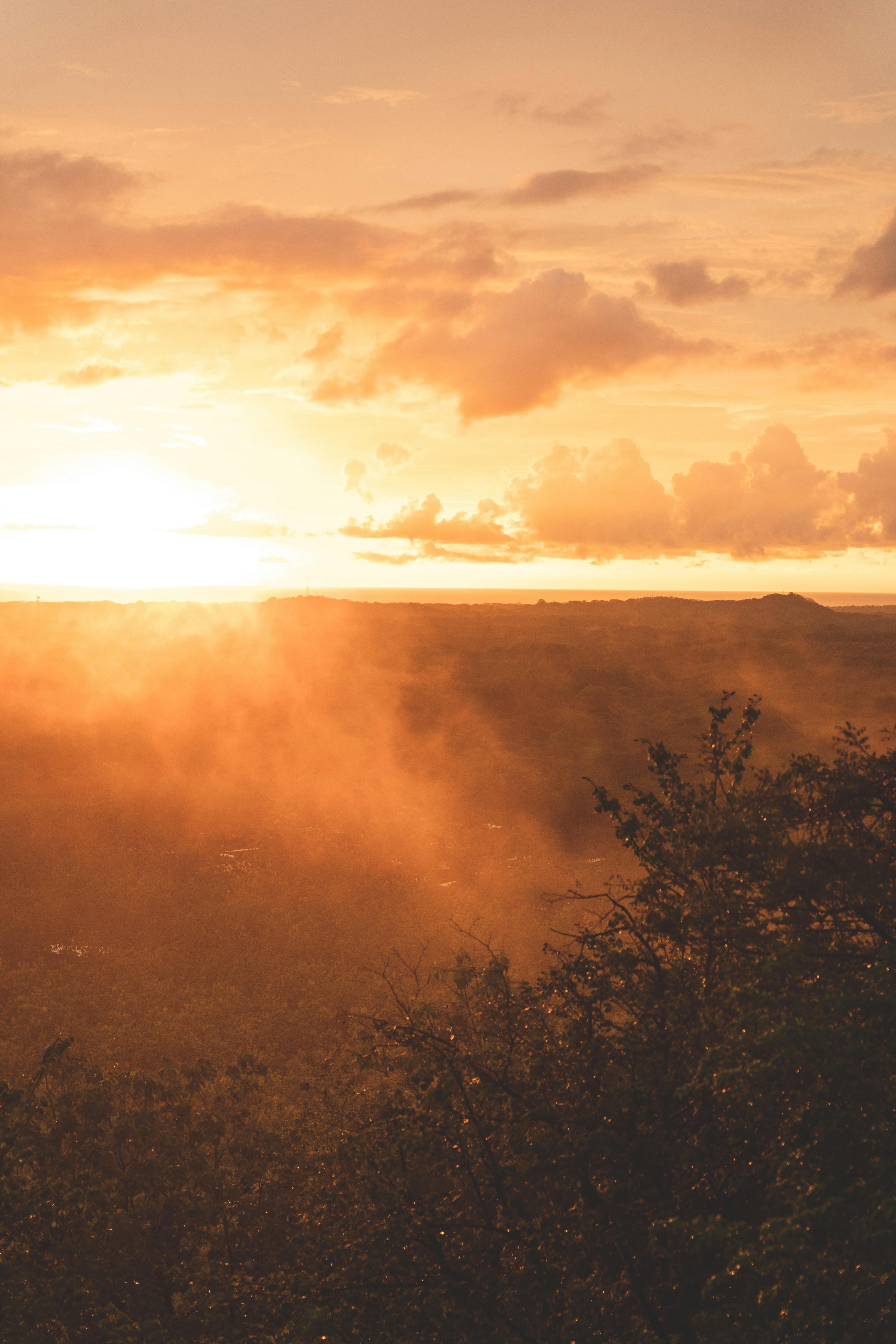 Sunset in Sky over Forest in Costa Rica · Free Stock Photo