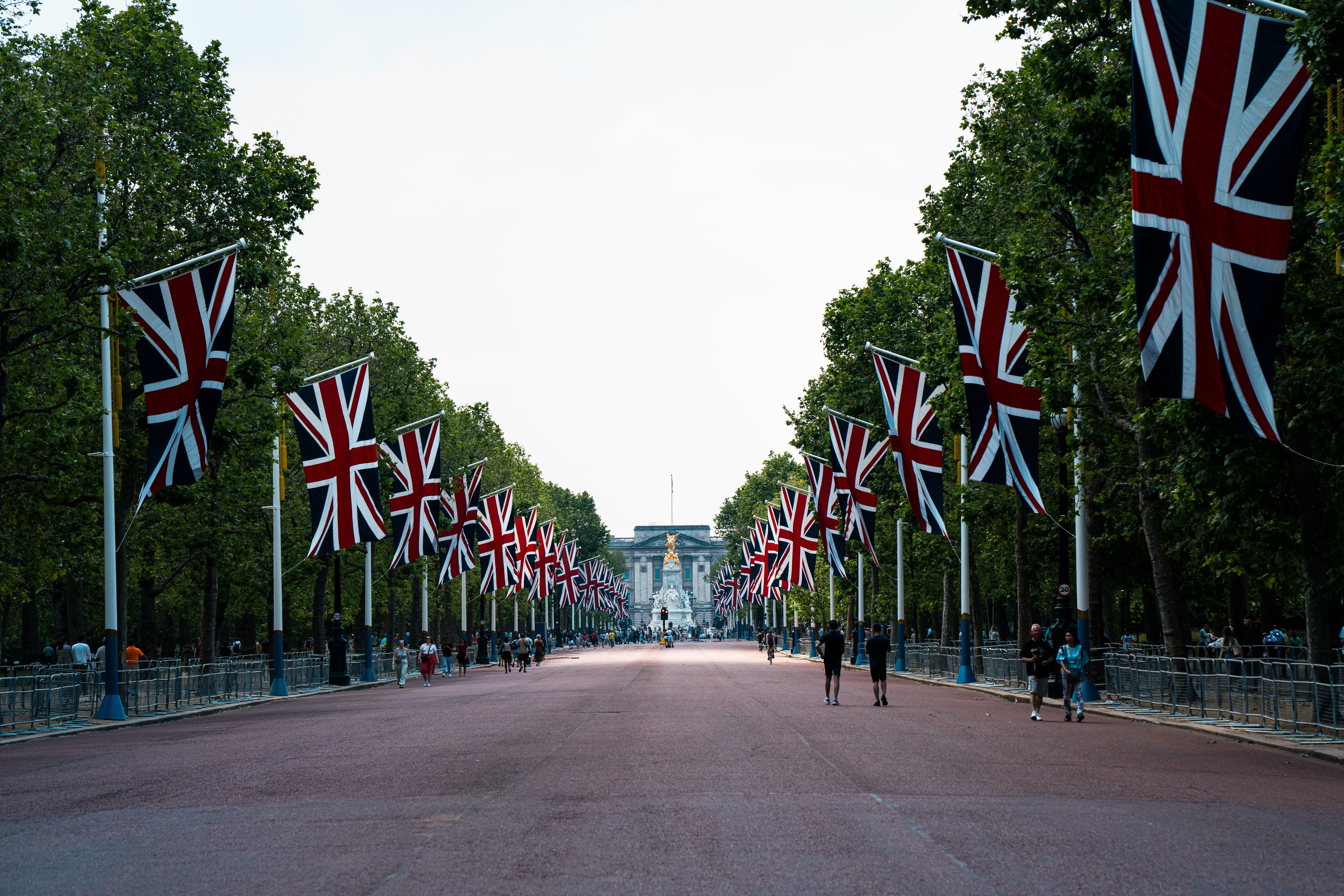 British Flag over The Mall in London · Free Stock Photo