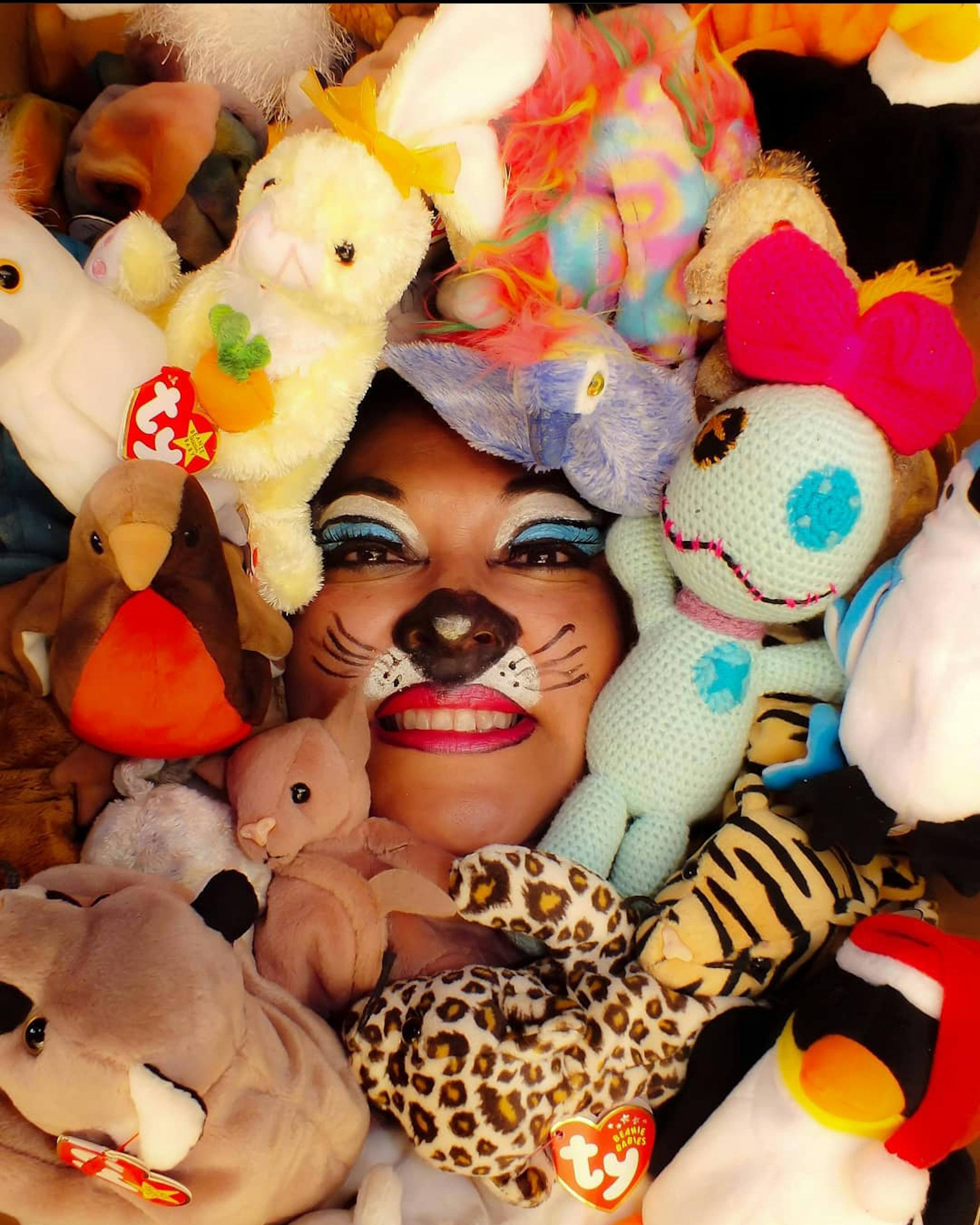 Woman among Soft Toys · Free Stock Photo