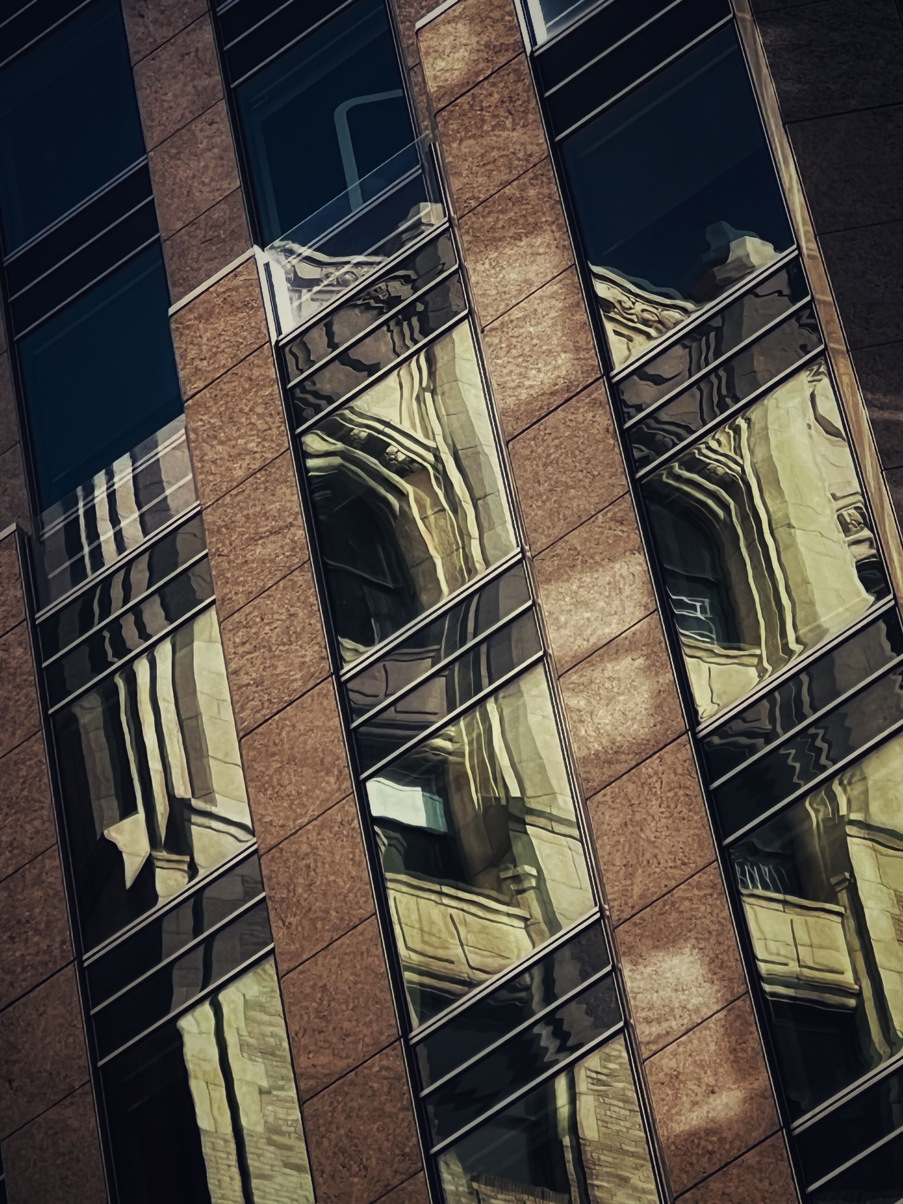Reflection in Building Windows · Free Stock Photo