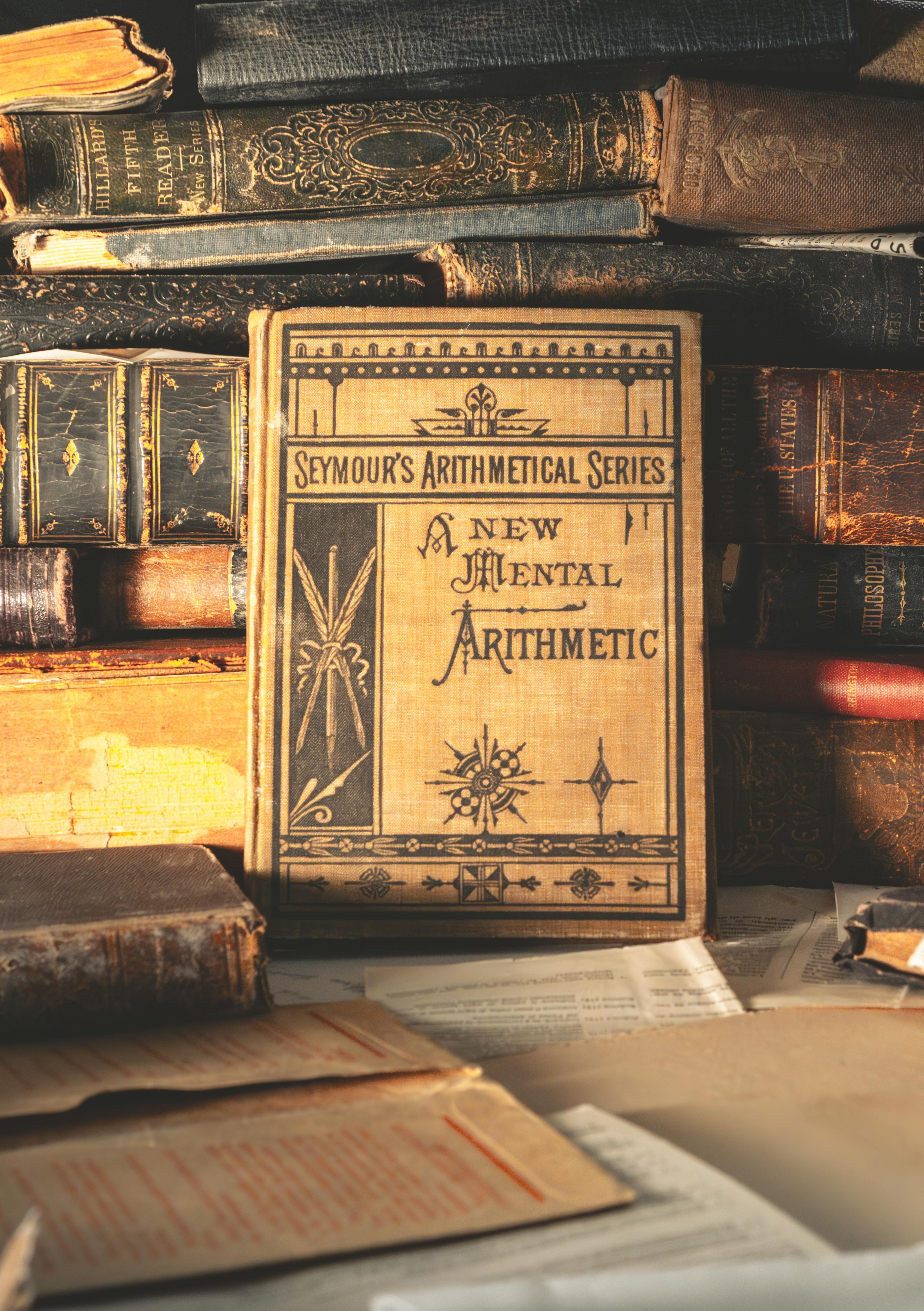 Antique Books in a Library · Free Stock Photo