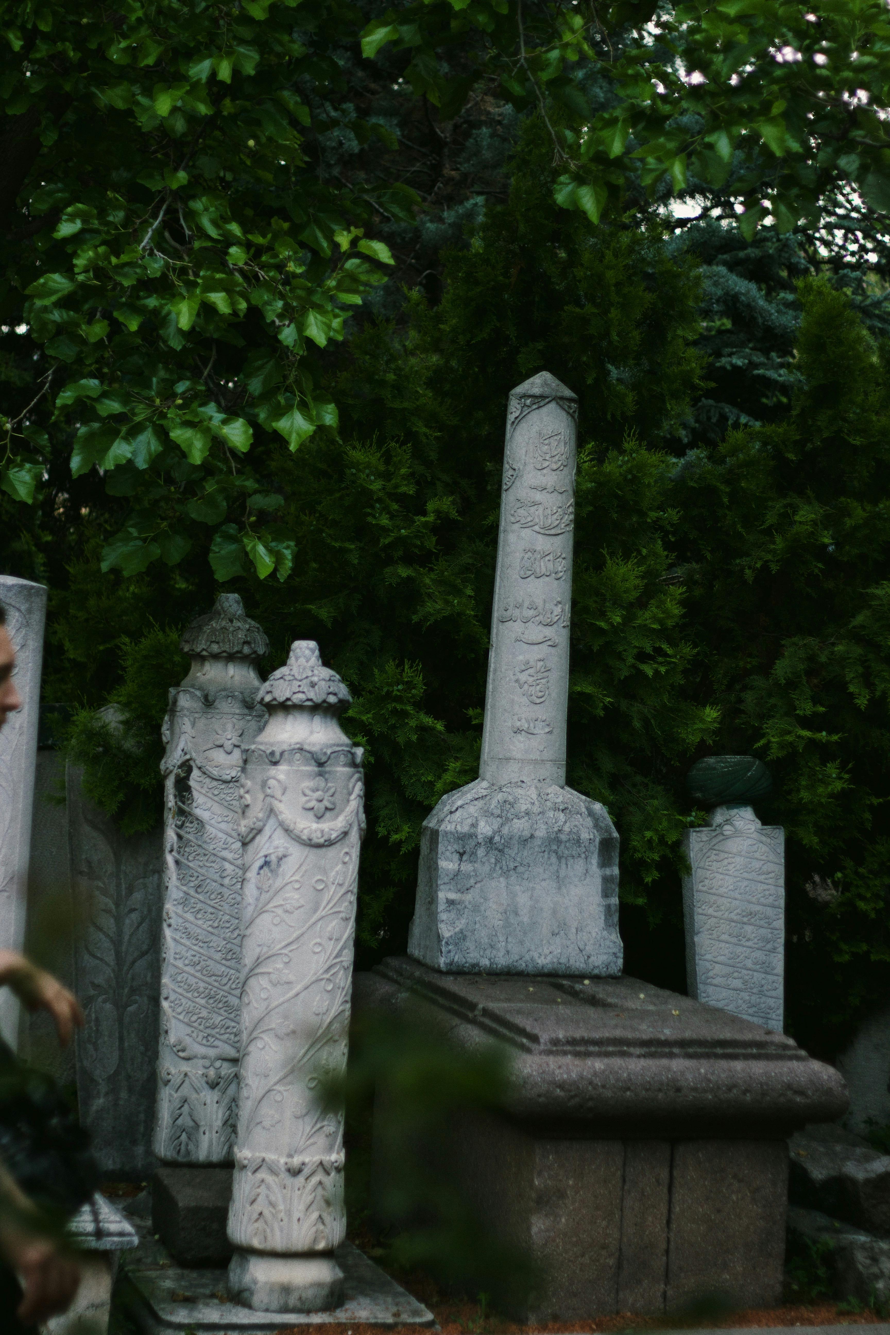 Tombstones on Cemetery · Free Stock Photo