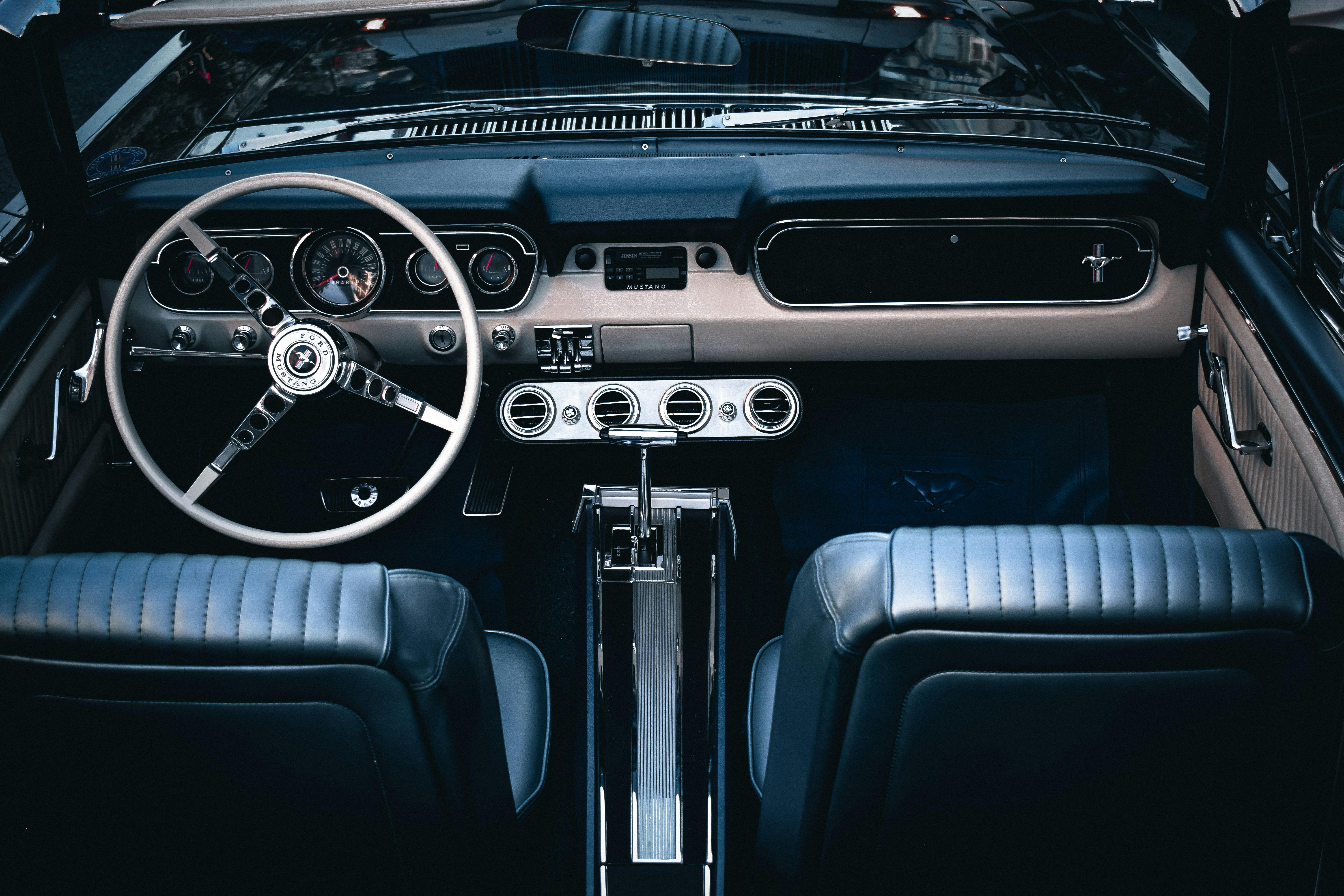 Retro Ford Mustang Interior · Free Stock Photo