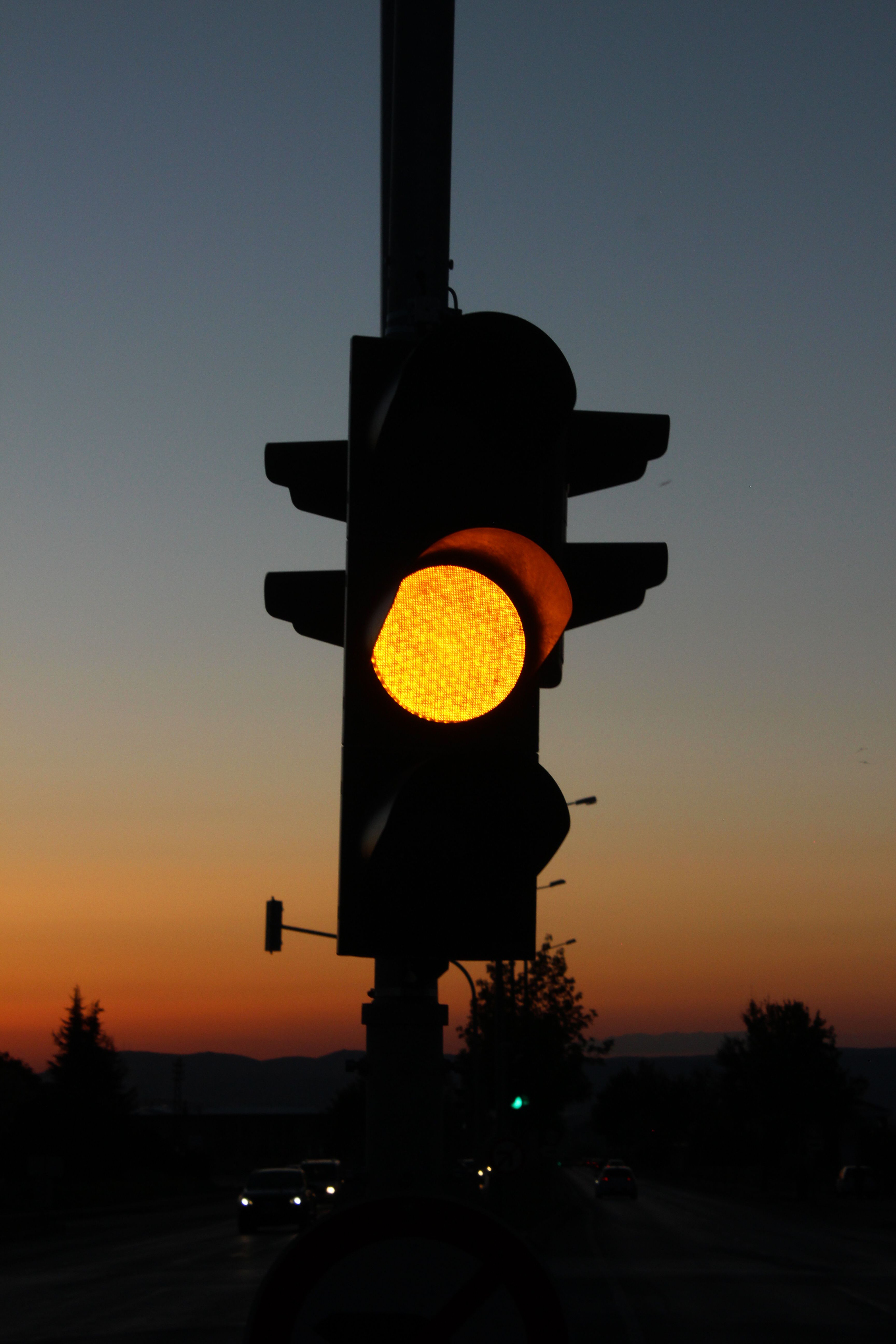 Orange Light at Dusk · Free Stock Photo