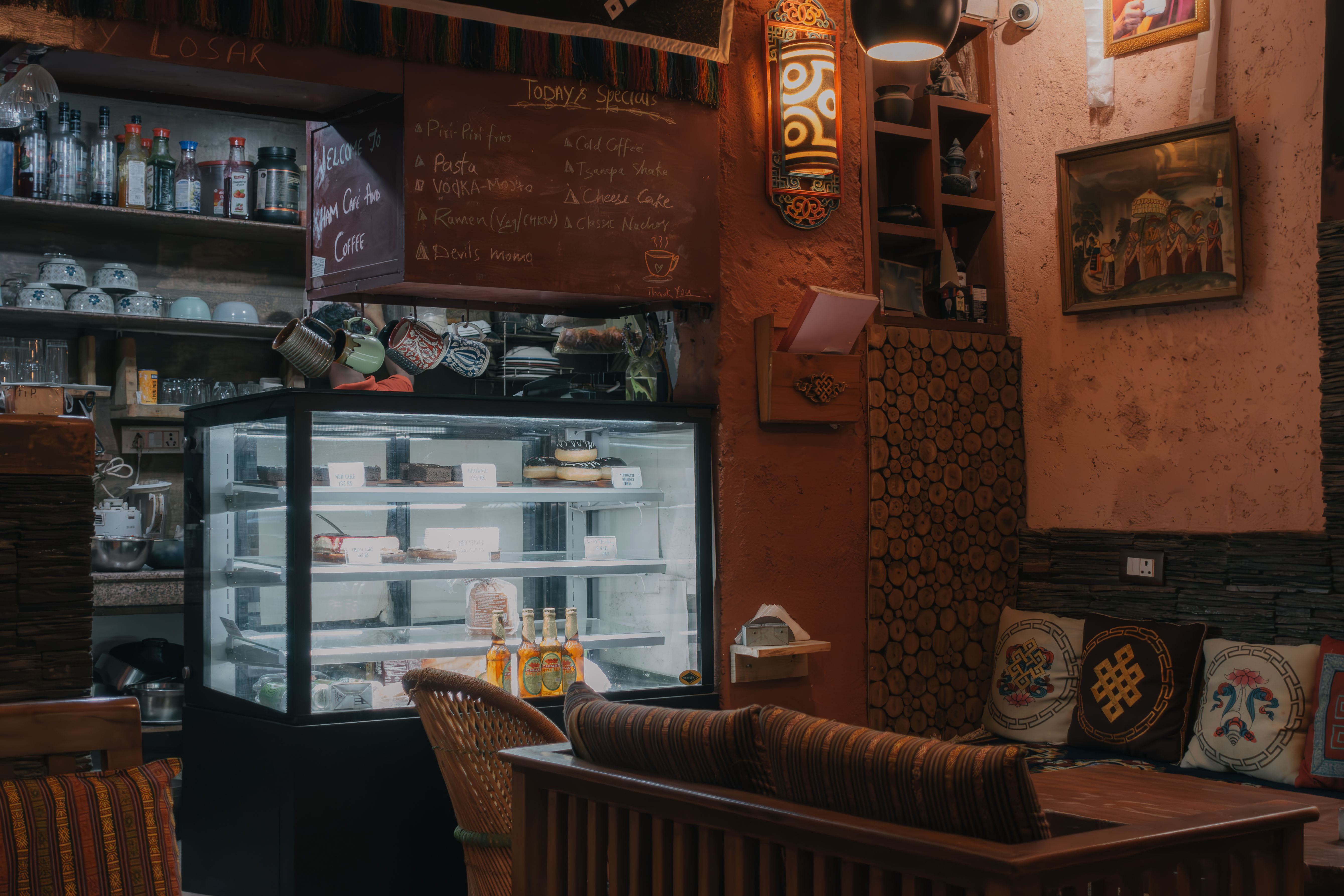Food Display in Bar · Free Stock Photo