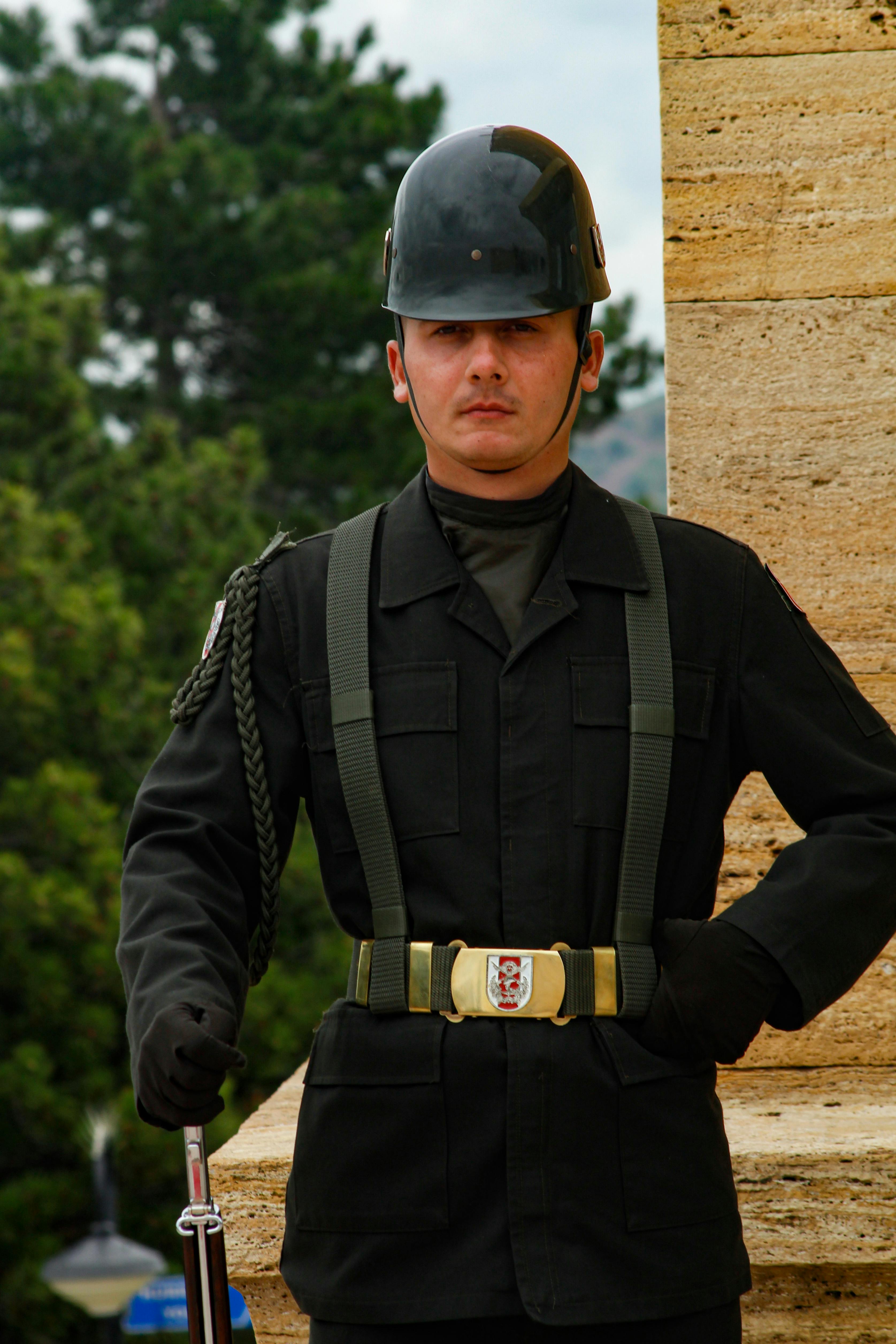 Black Uniform of a Turkish Honor Guard · Free Stock Photo