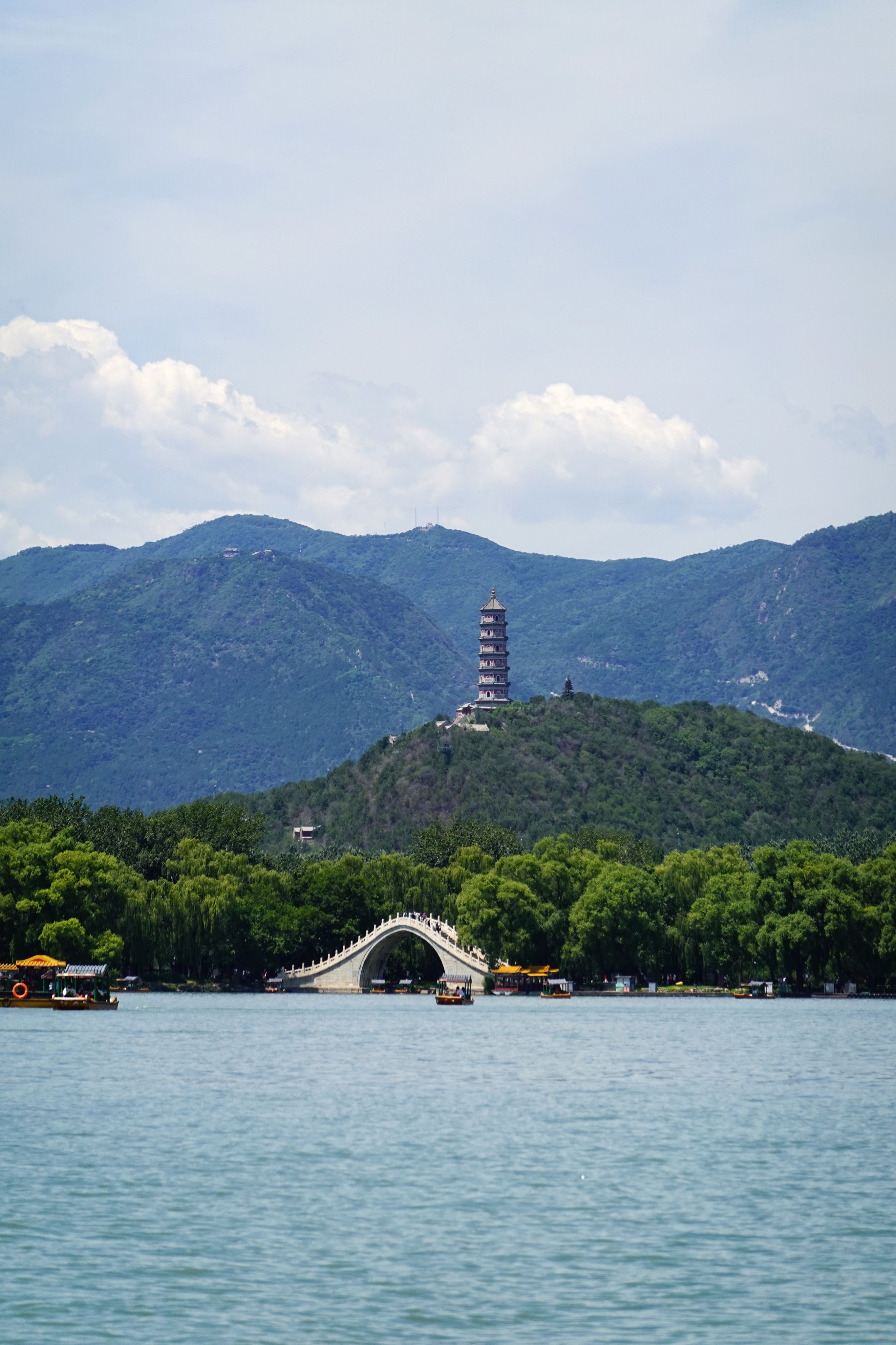 Yuquan Hügel Vom Stausee In Peking, China Aus Gesehen · Kostenloses ...