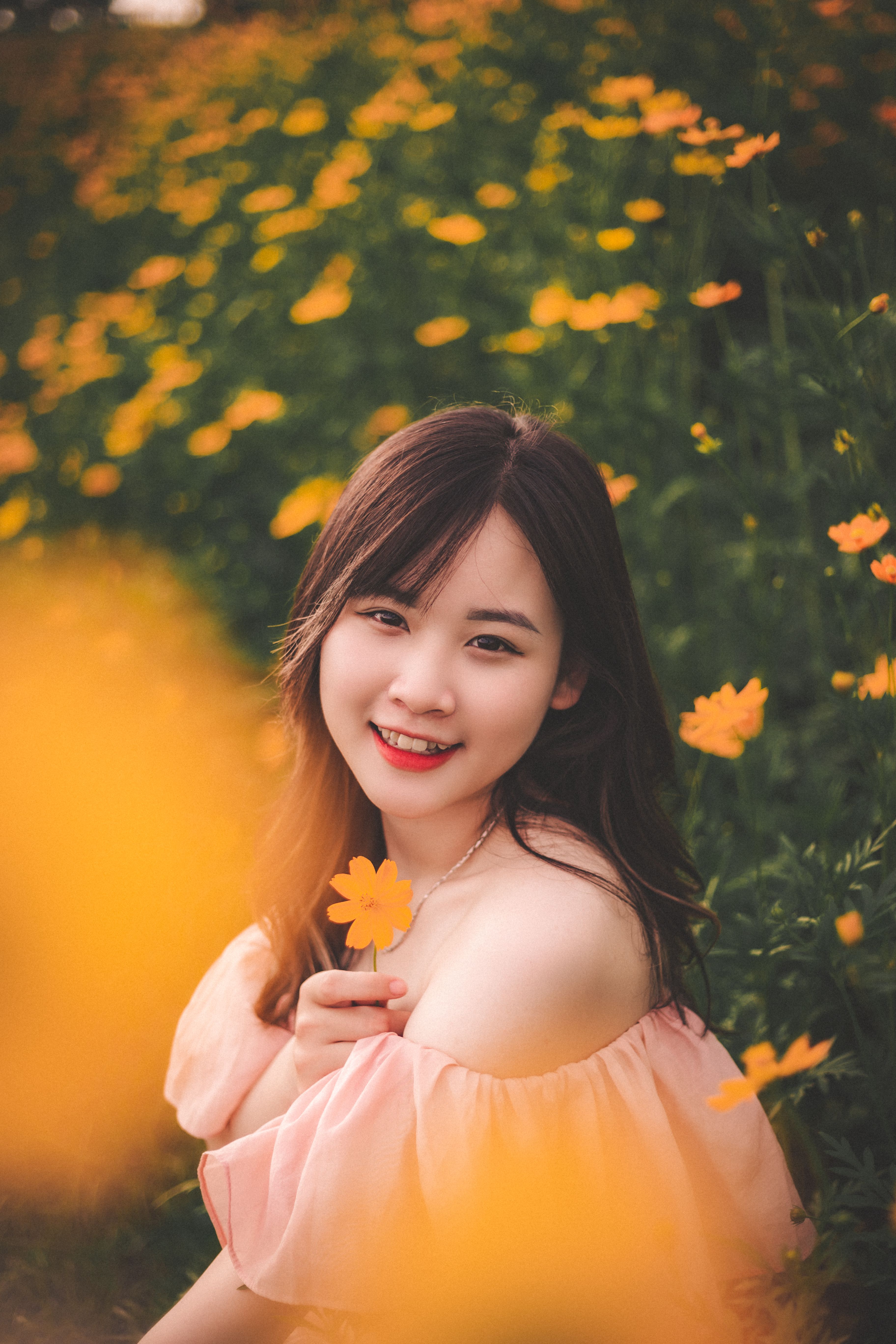 Portrait of a Woman Smiling · Free Stock Photo