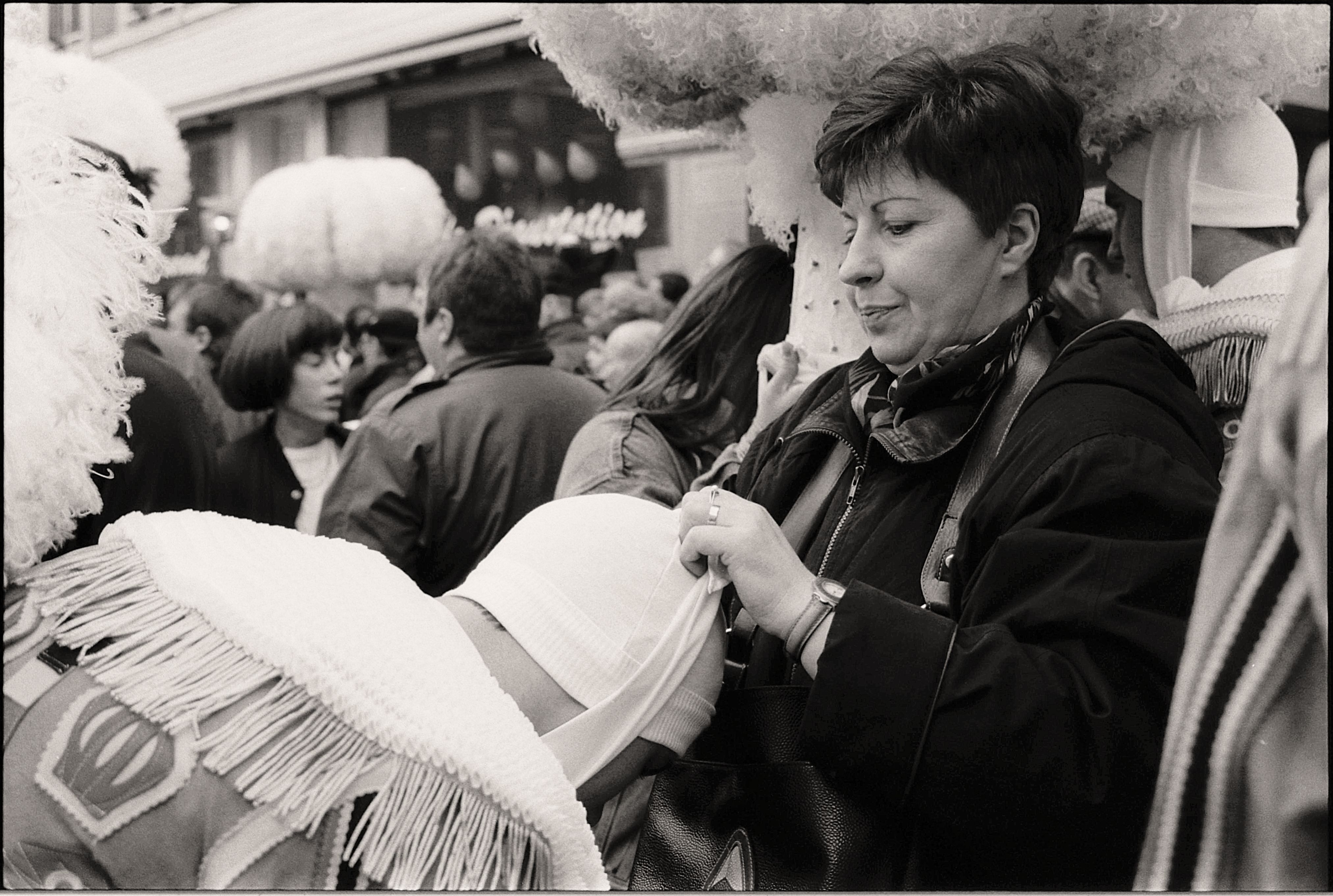 An Old Photograph of People at a Parade on the Street · Free Stock Photo