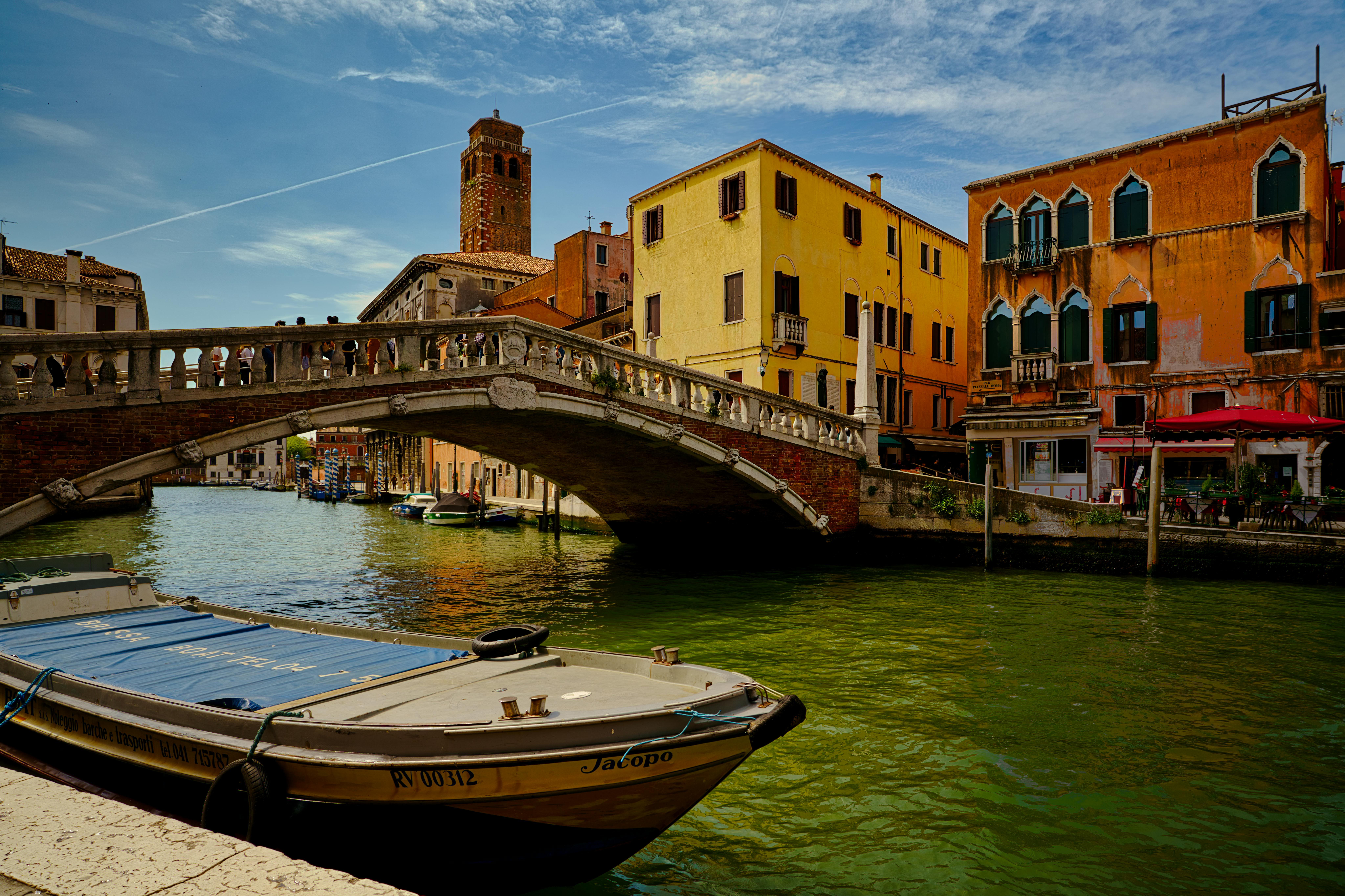 Stone Bridge over Canal in Venice, Italy · Free Stock Photo