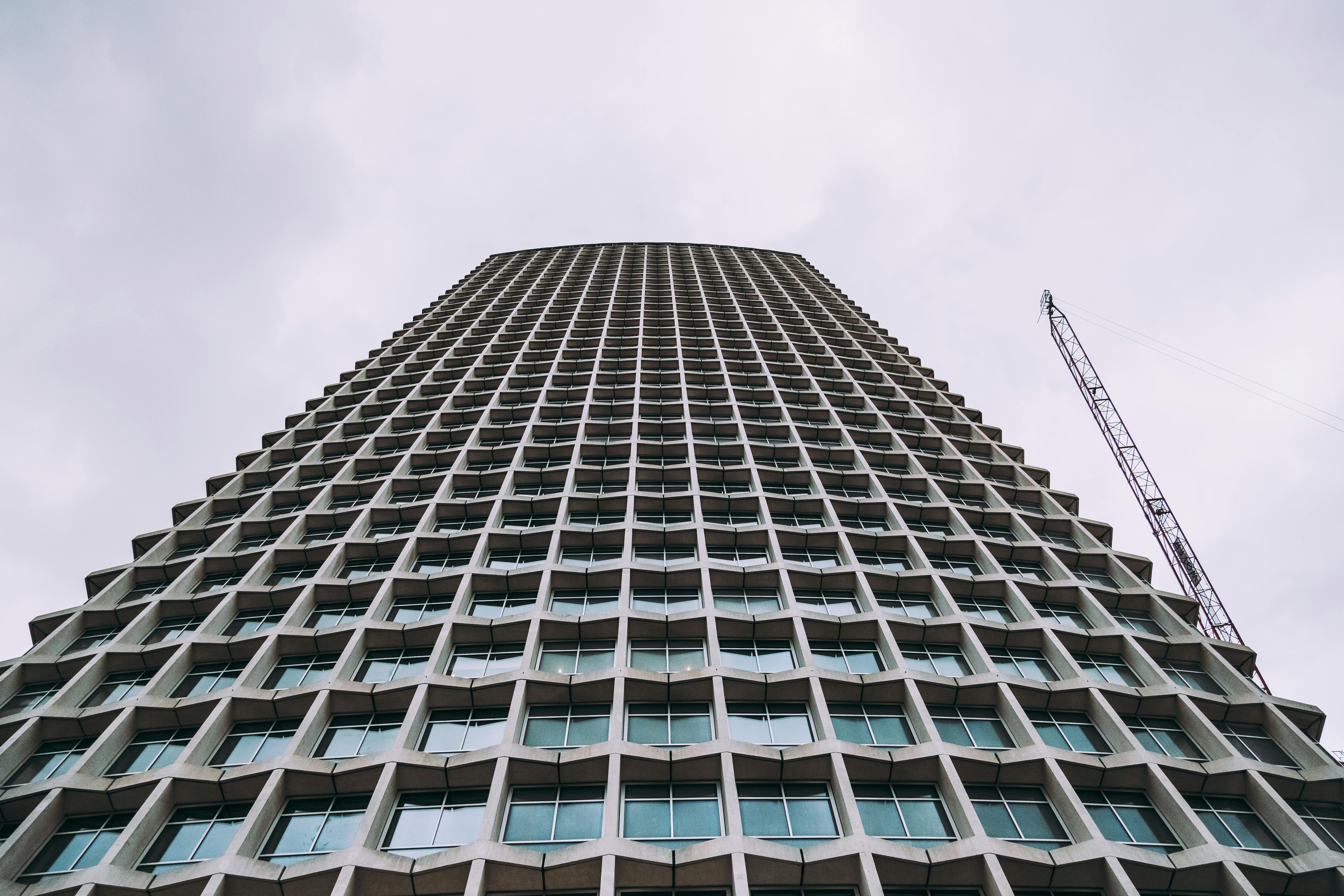 Worm's-eye View of Gray Building · Free Stock Photo