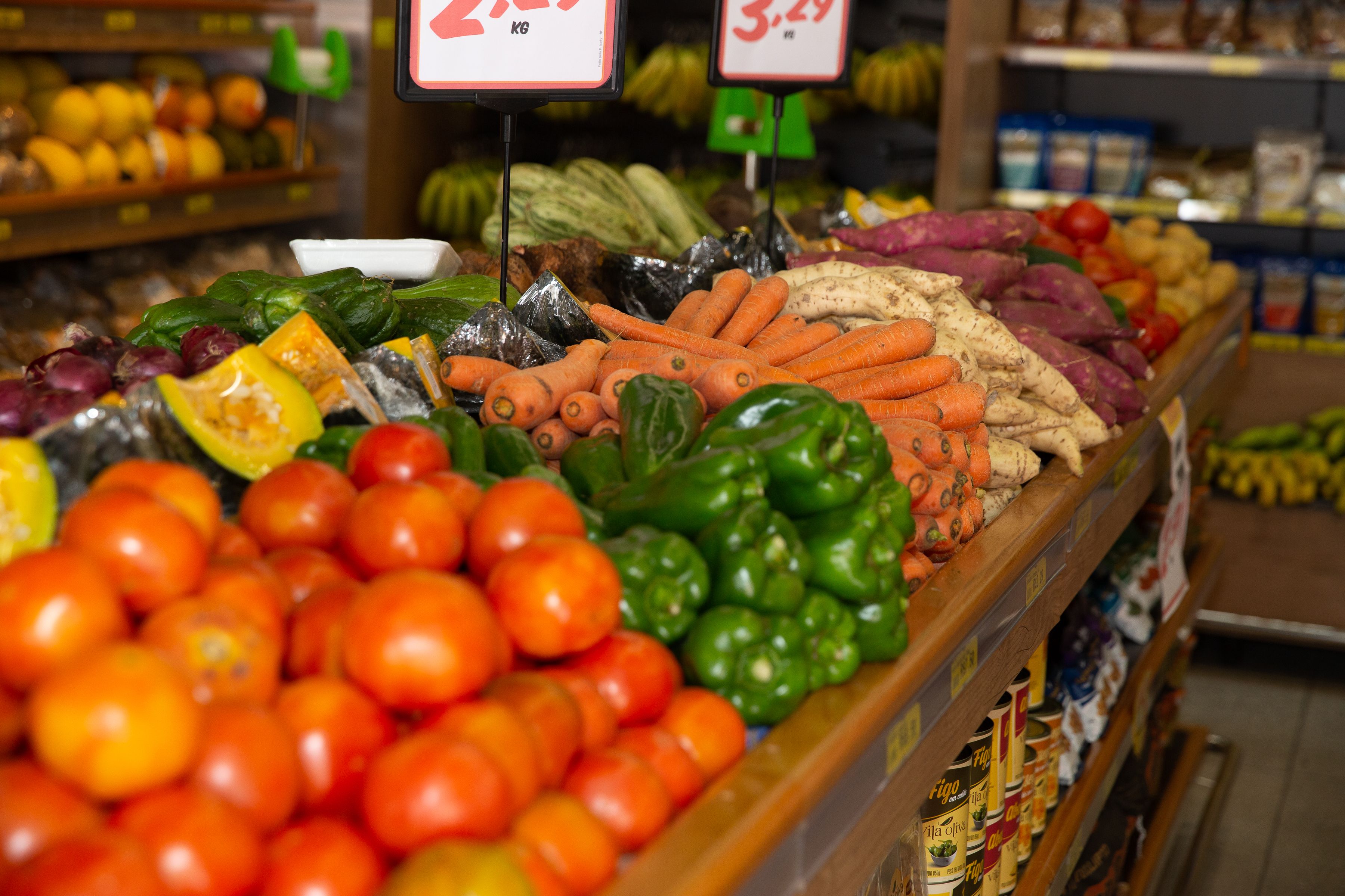 Grocery Stall on Sidewalk · Free Stock Photo