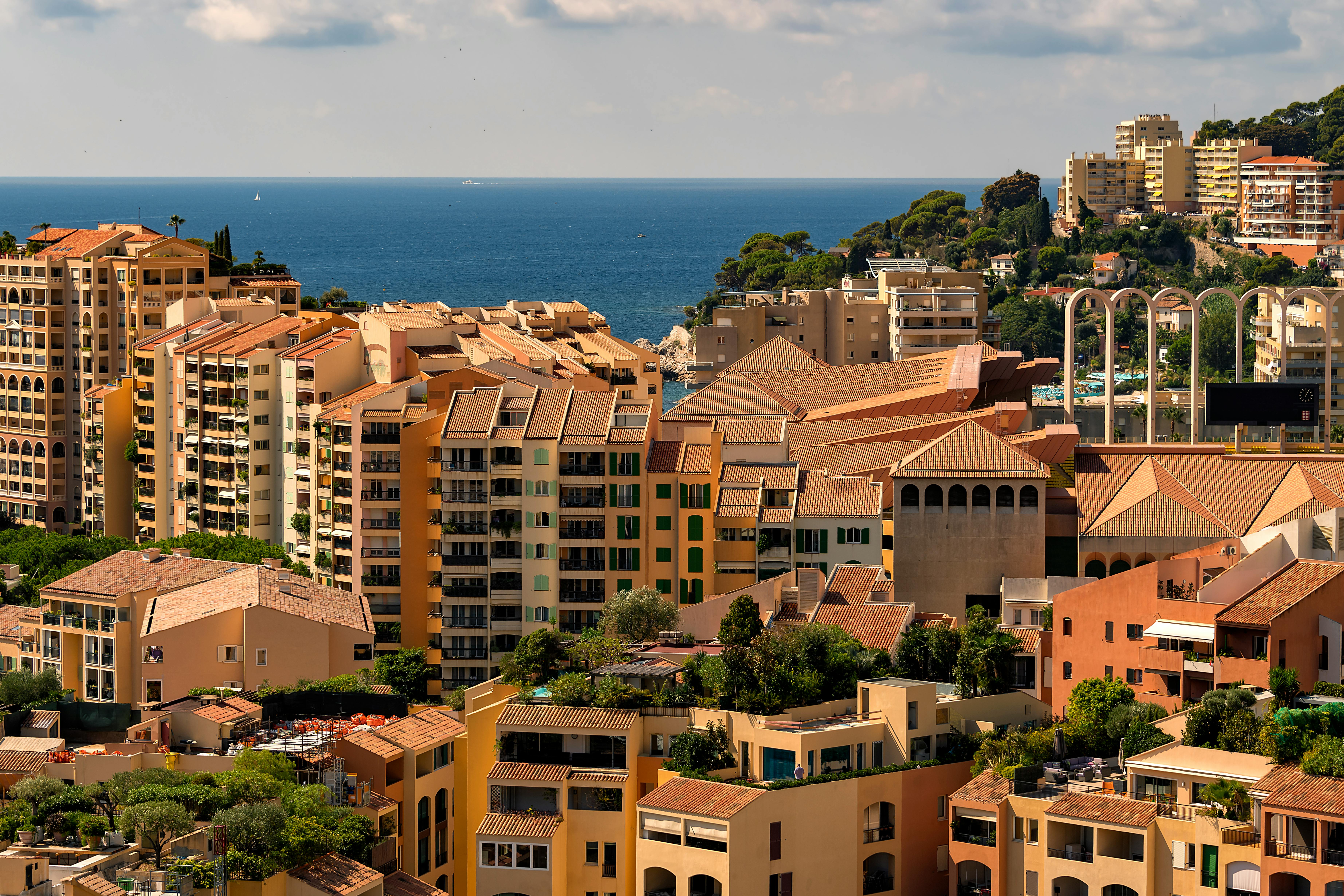 A view of the city of monaco from above · Free Stock Photo