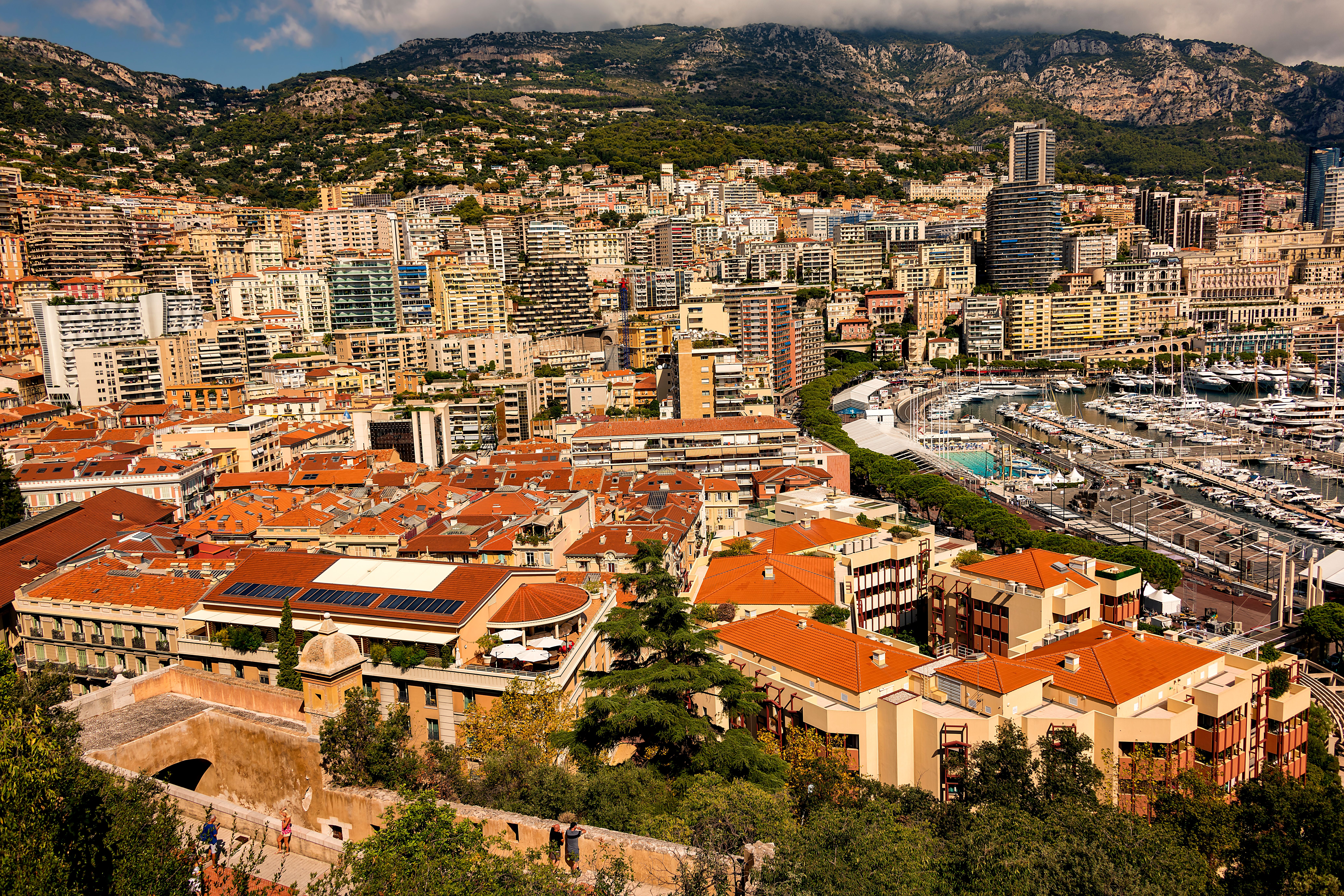 Sunlit Buildings in Monaco · Free Stock Photo
