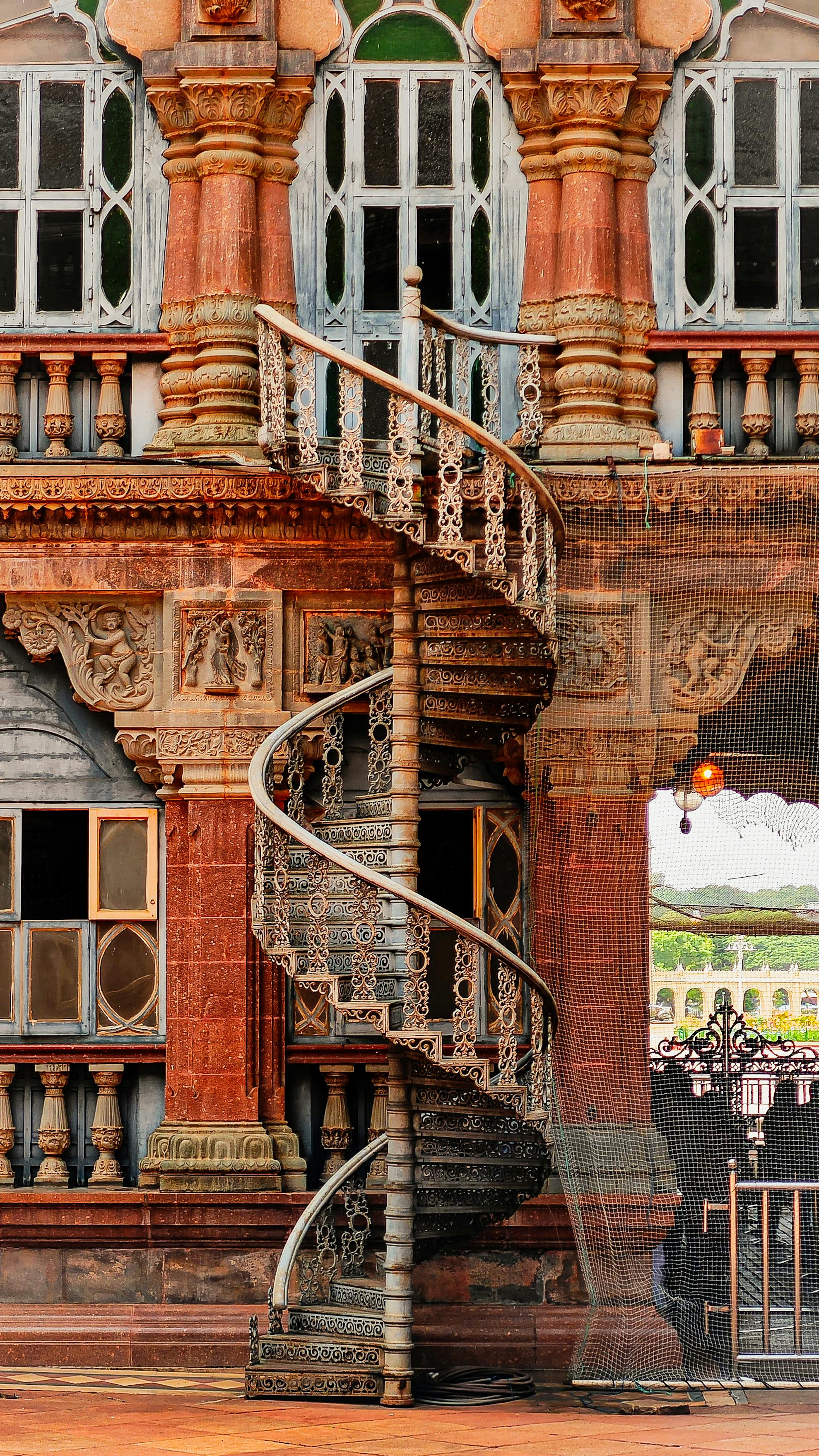 Decorated Stairs in Mysore Palace in India · Free Stock Photo