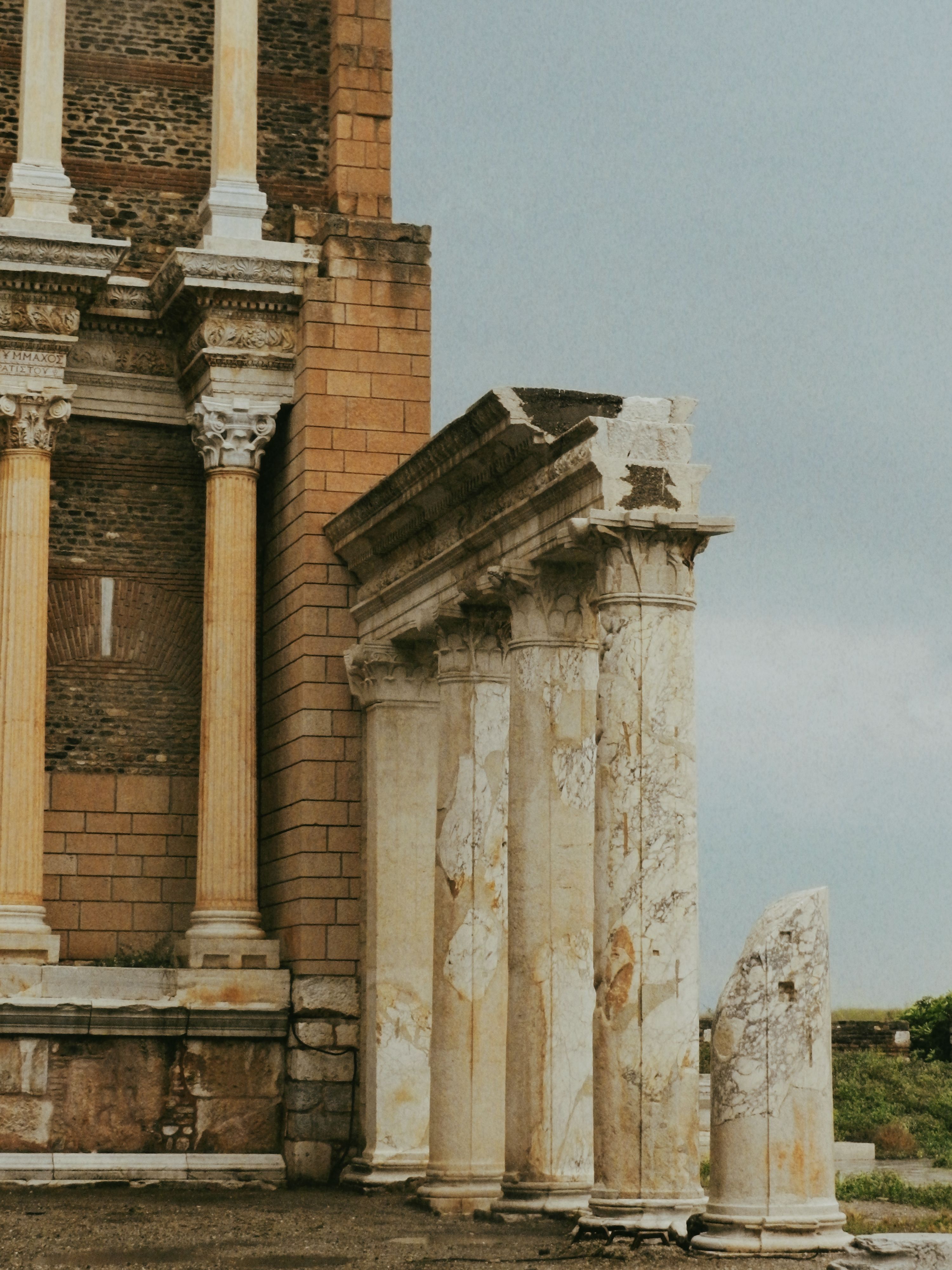 Columns of Reconstructed Temple · Free Stock Photo