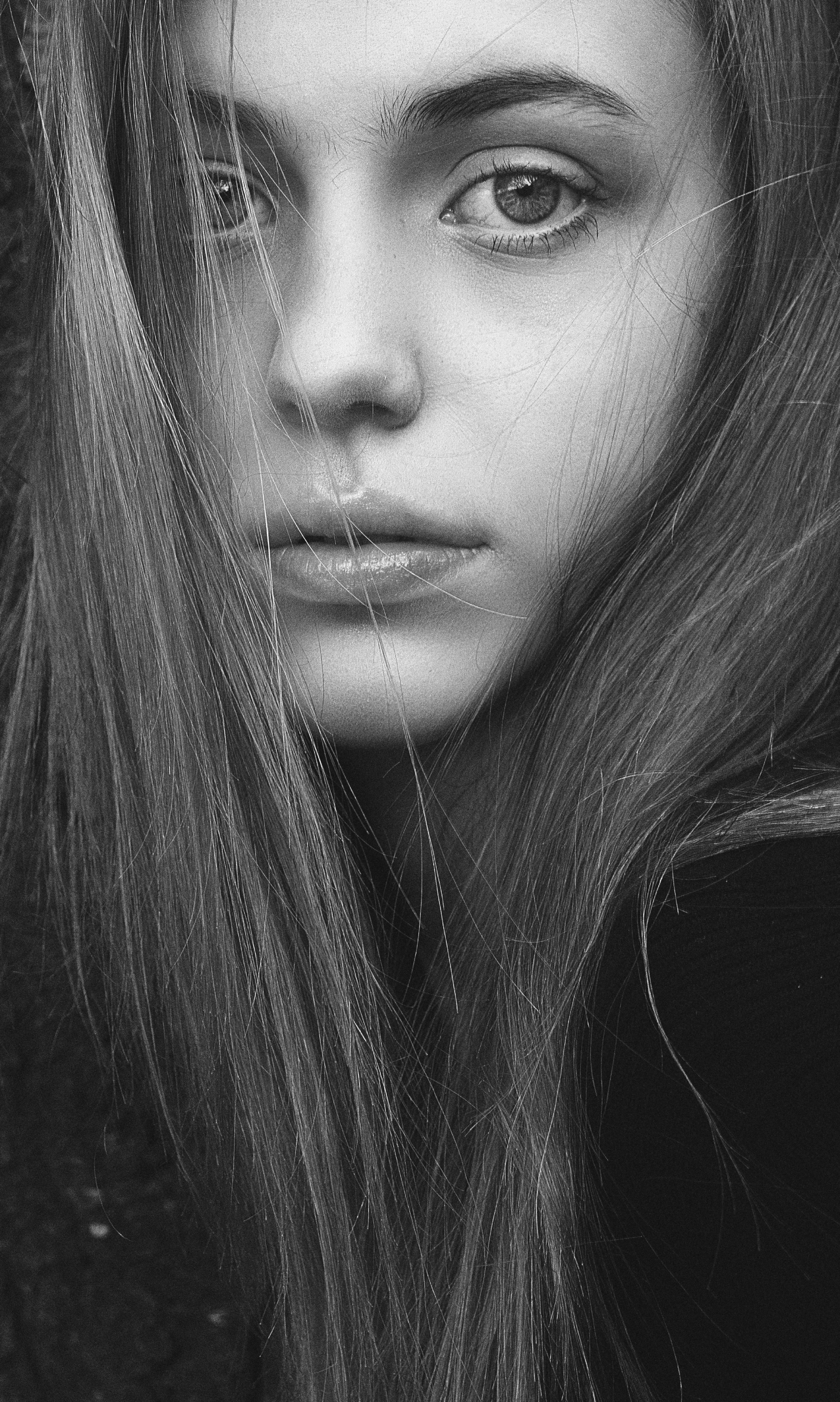 Wide Open Eyes of Beautiful Woman · Free Stock Photo