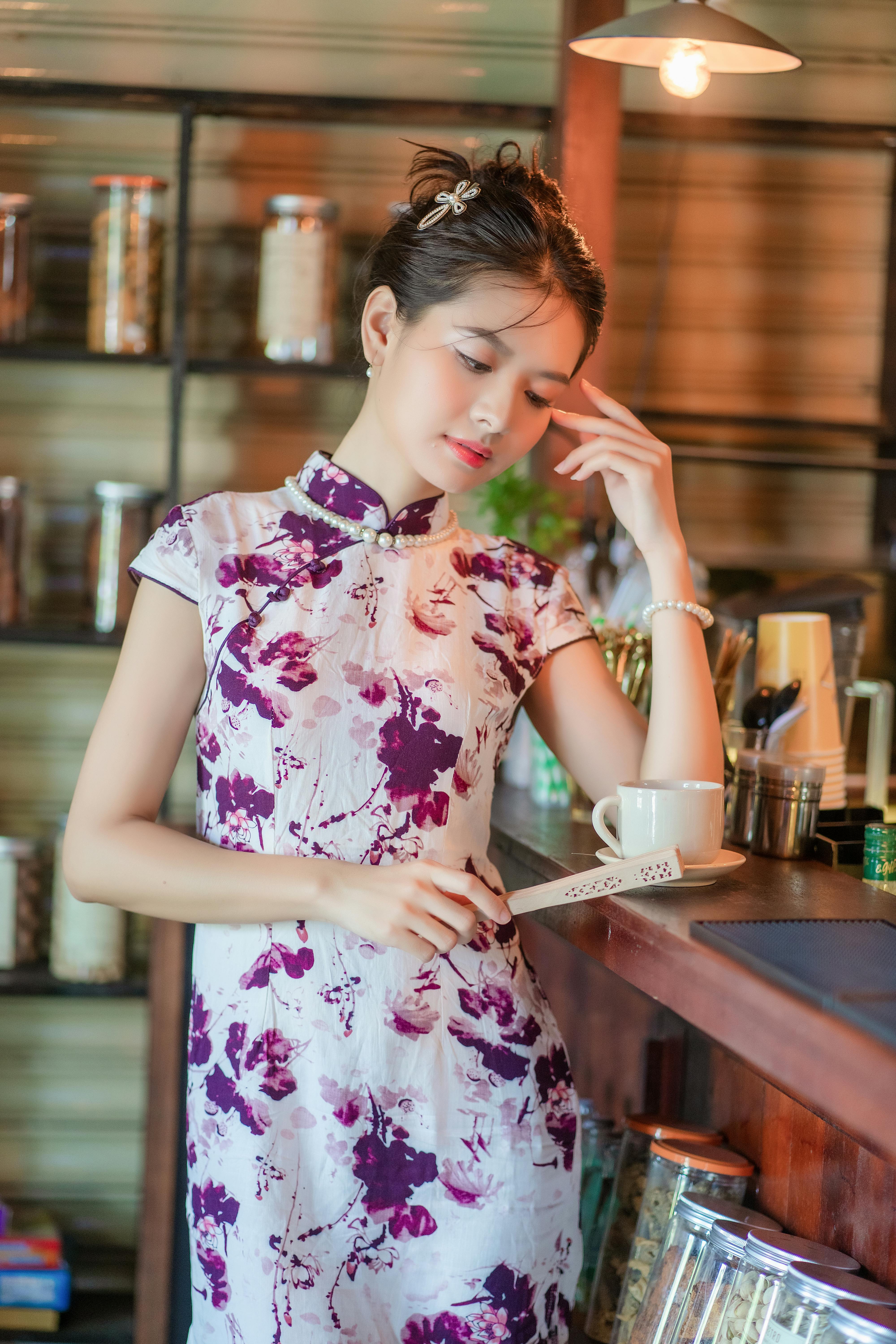 Model in Traditional Chinese Dress · Free Stock Photo