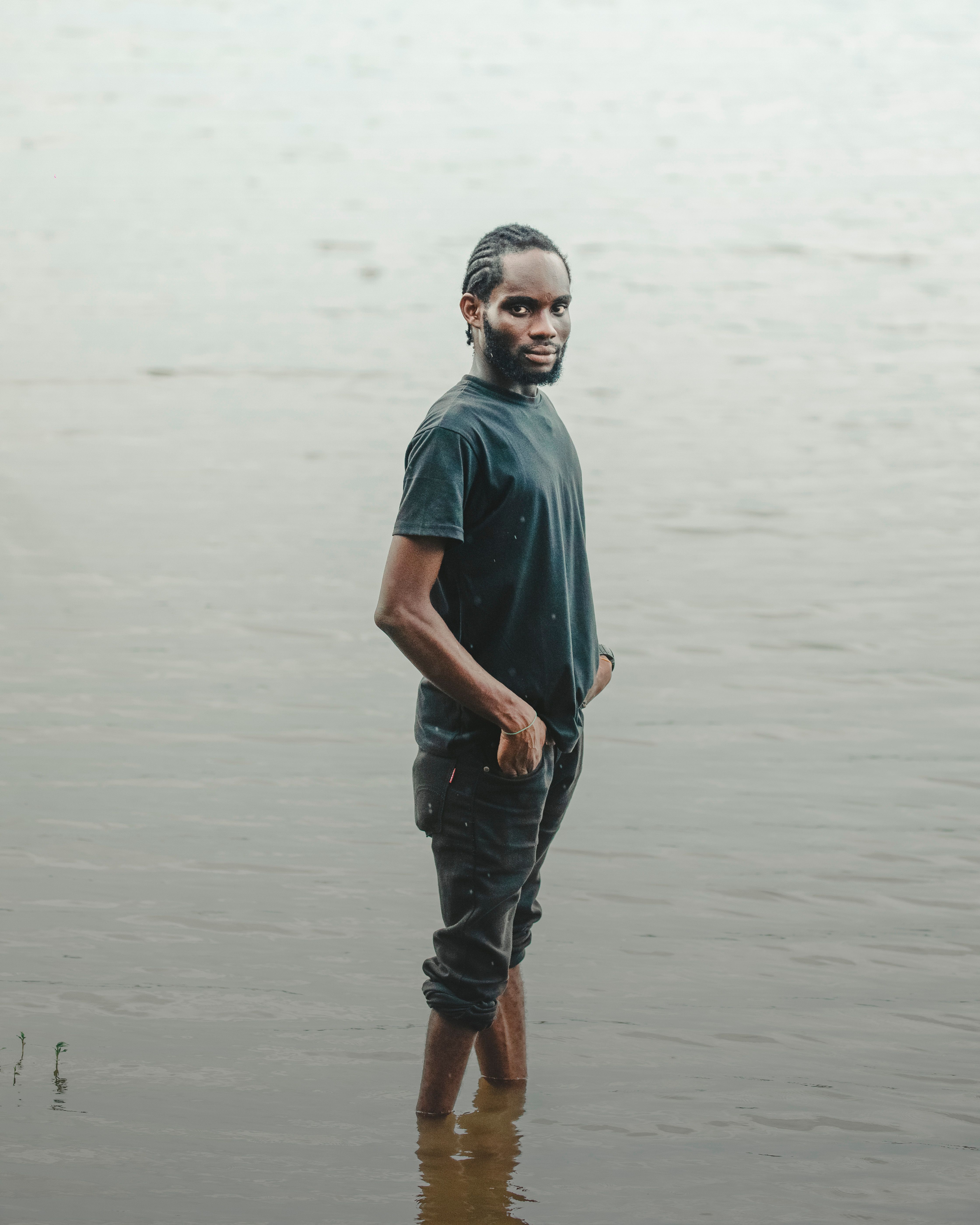 Man Standing in Water · Free Stock Photo