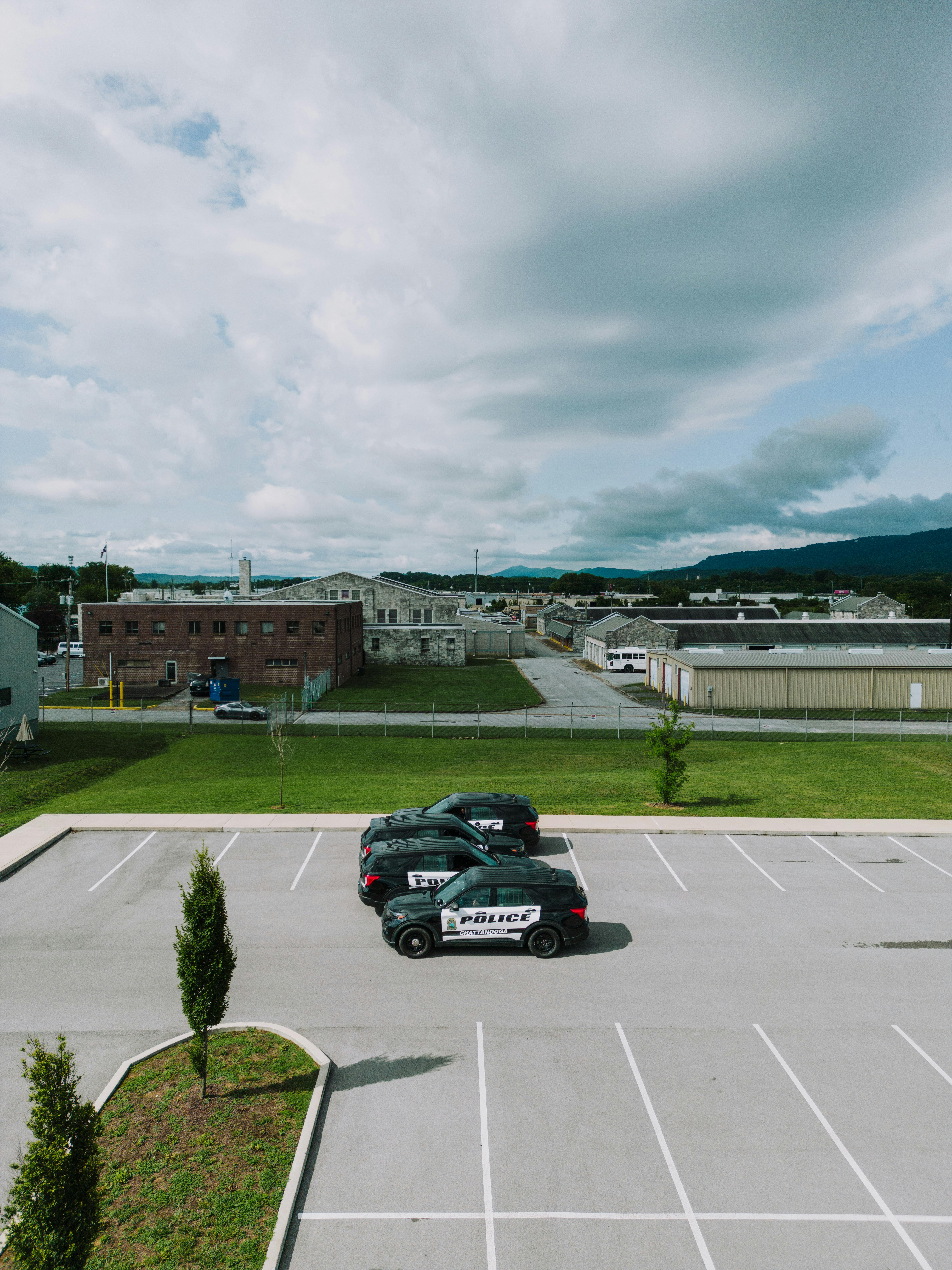 Police Cars on Parking Lot · Free Stock Photo