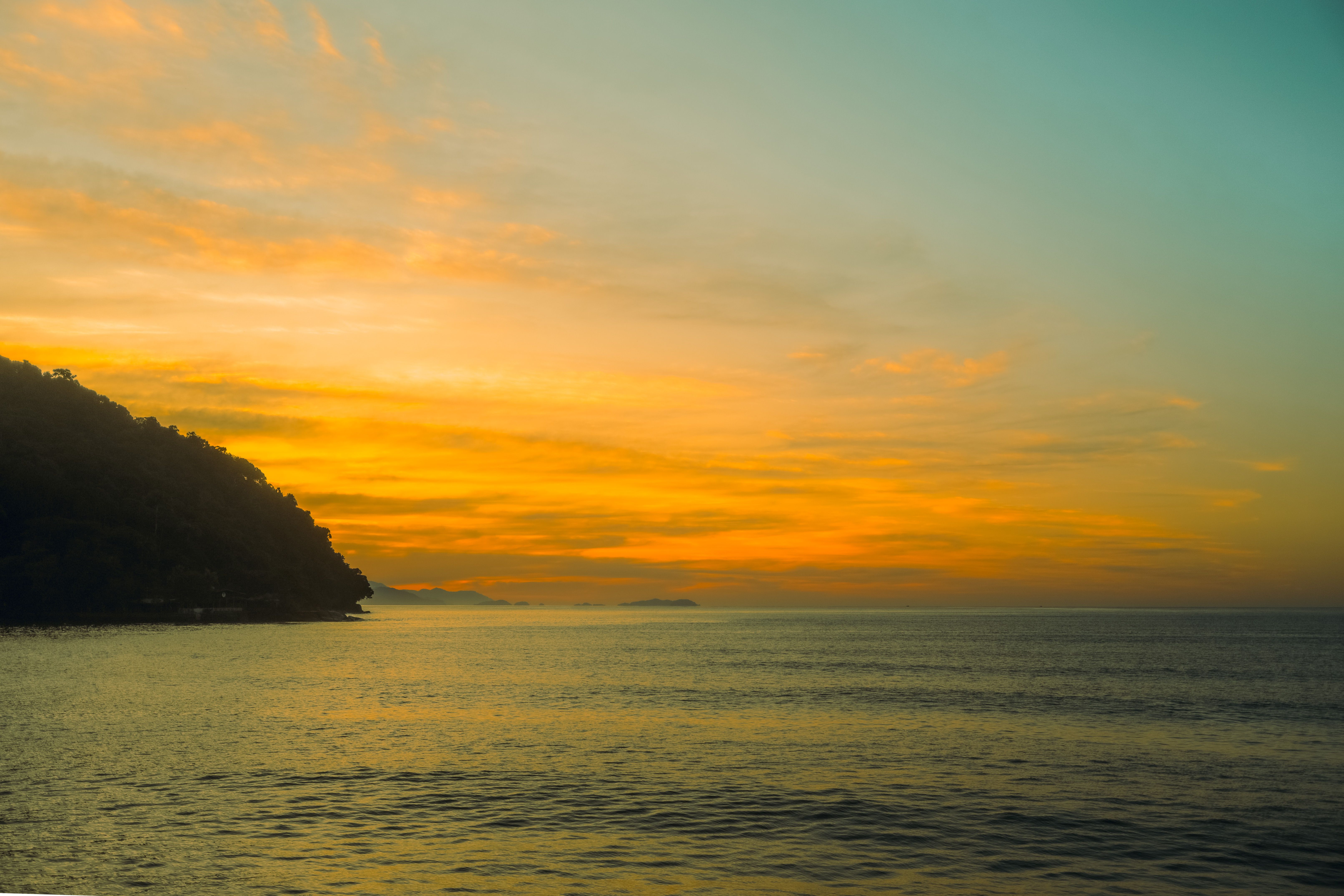 Seascape at Sunset · Free Stock Photo