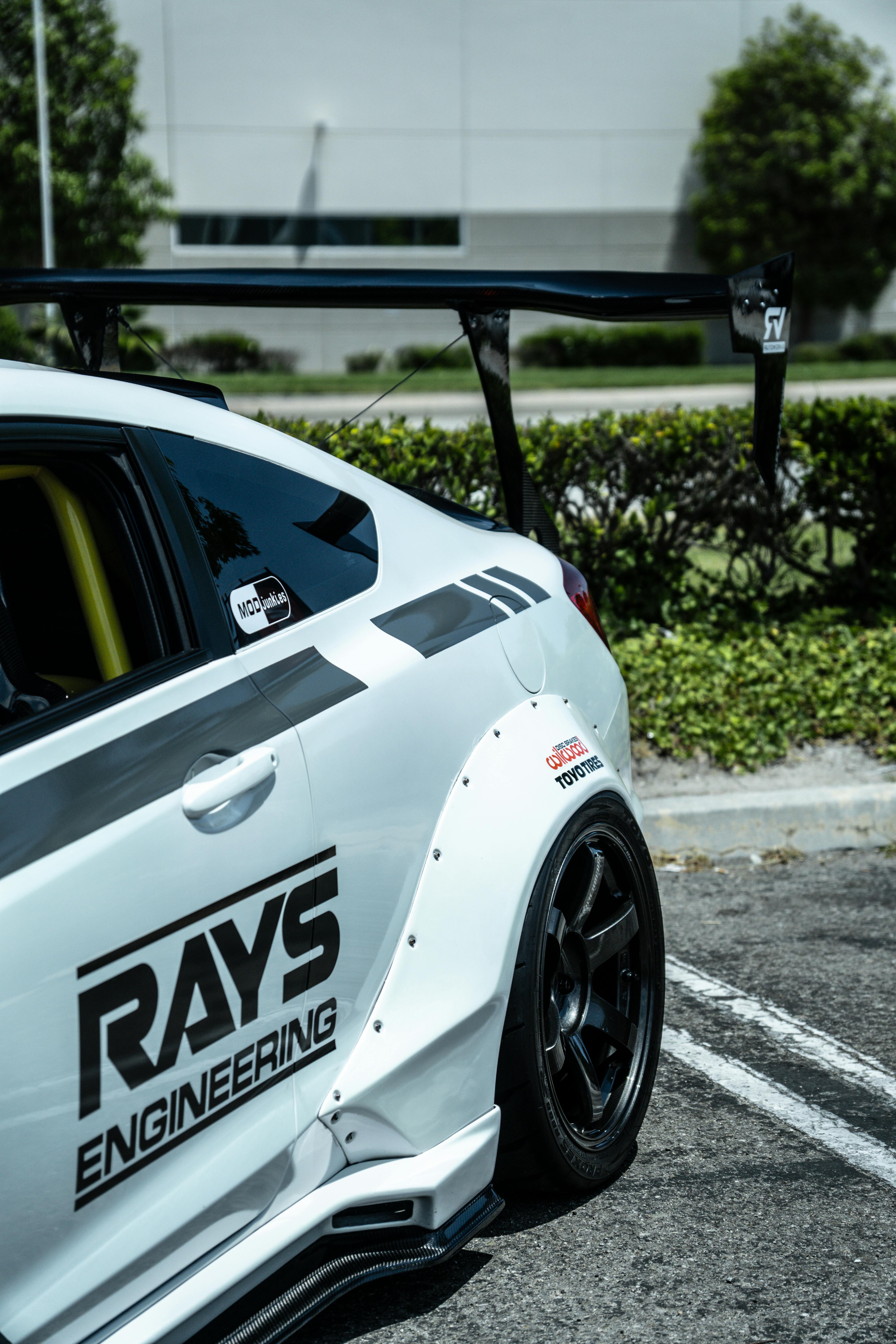 Close-up of a Spoiler on a Racecar · Free Stock Photo