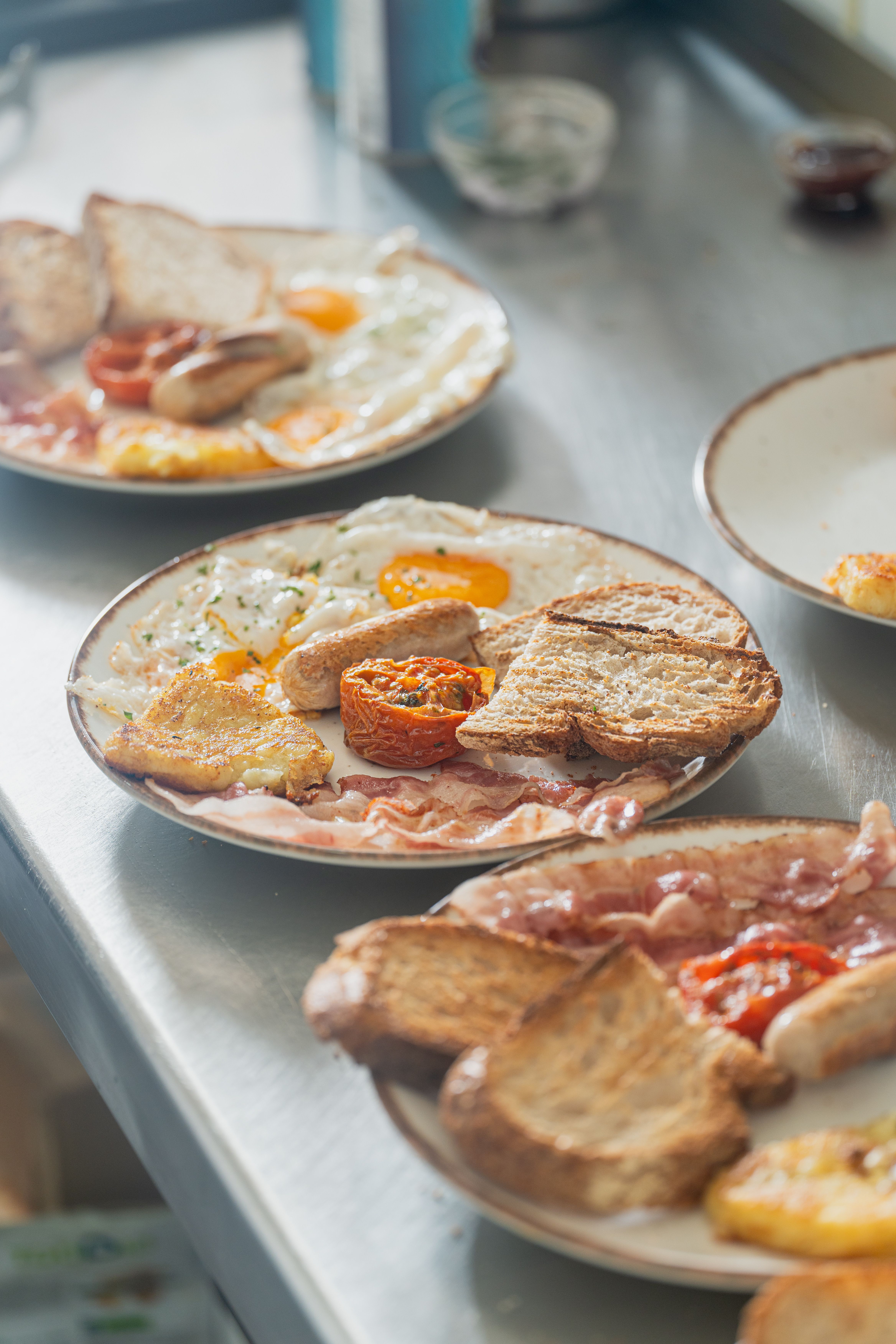 Delicious Breakfast on Plates · Free Stock Photo