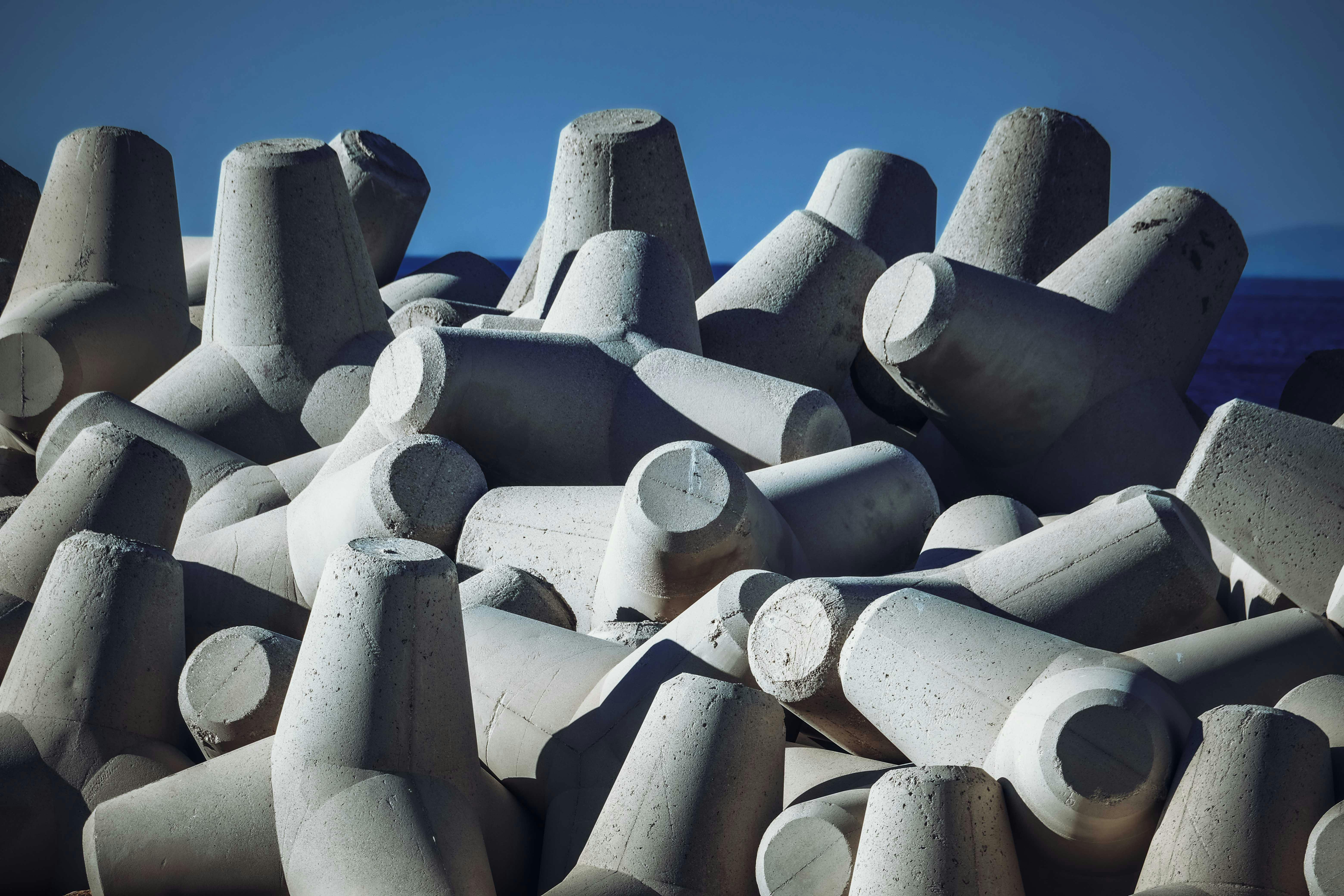 Roller Forms of Concrete Breakwaters · Free Stock Photo