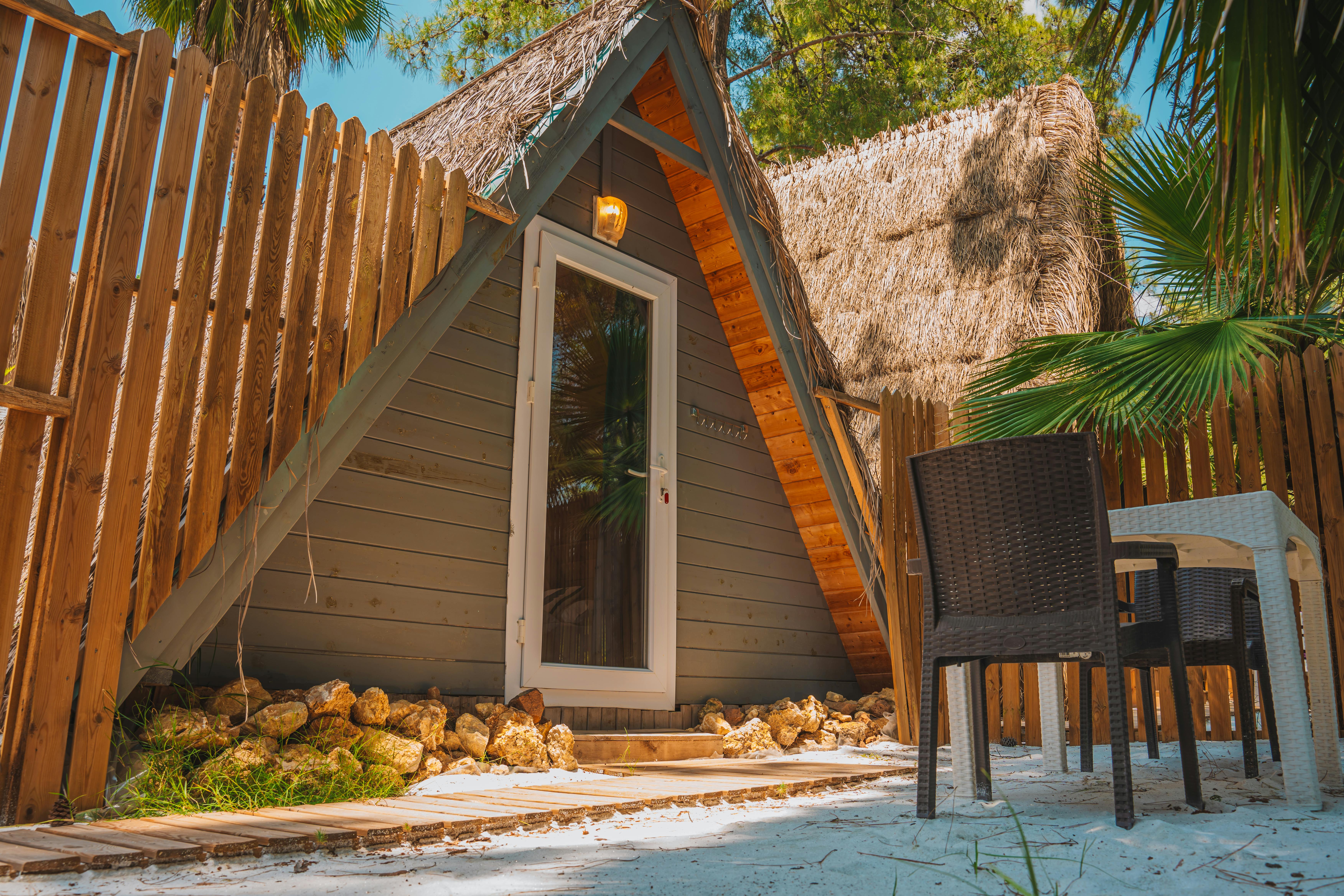 Photo gratuite de bois, bungalow, cabane, complexe, en bois, exotique ...