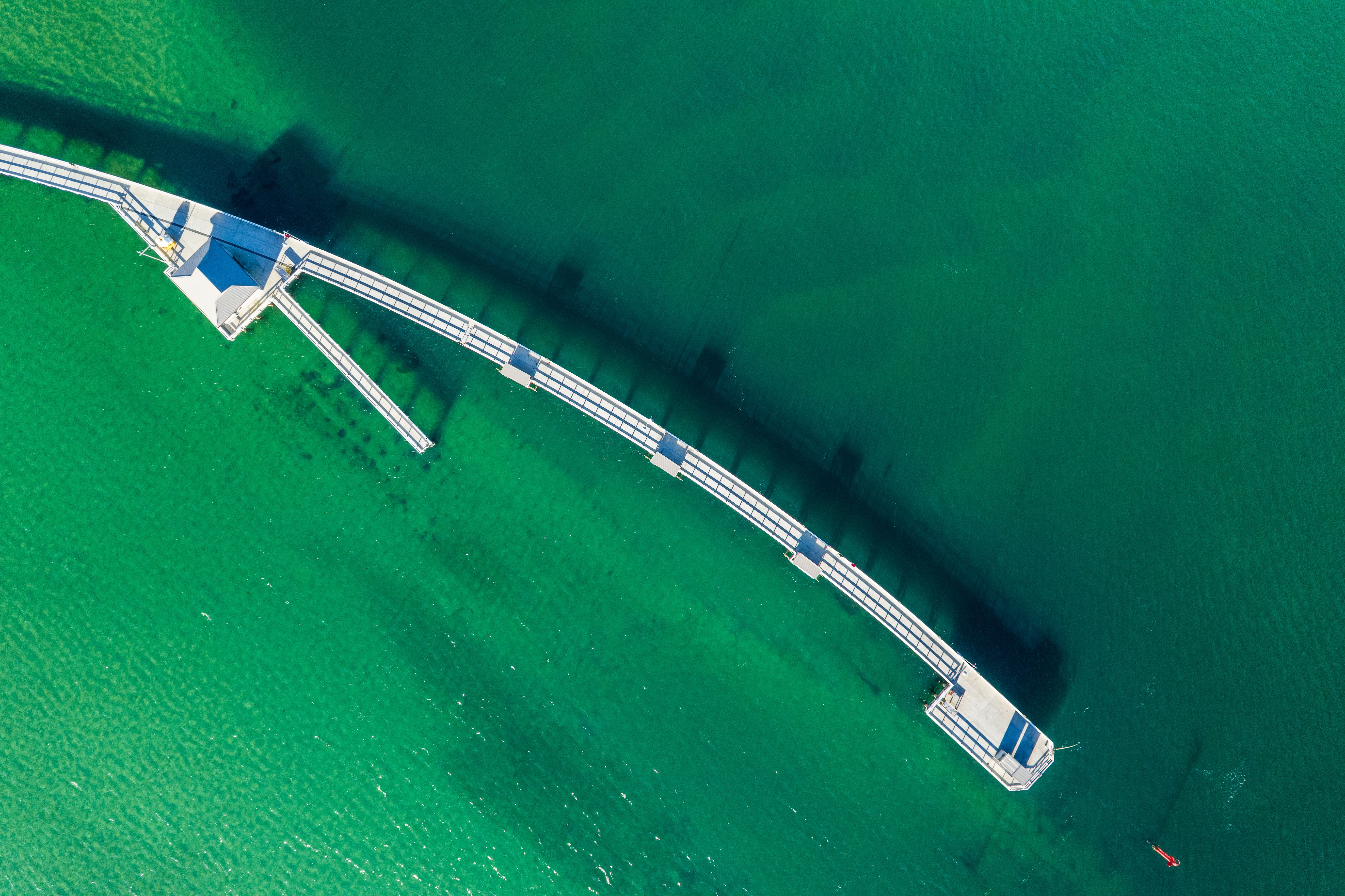 Green Water around Pier on Sea Shore · Free Stock Photo