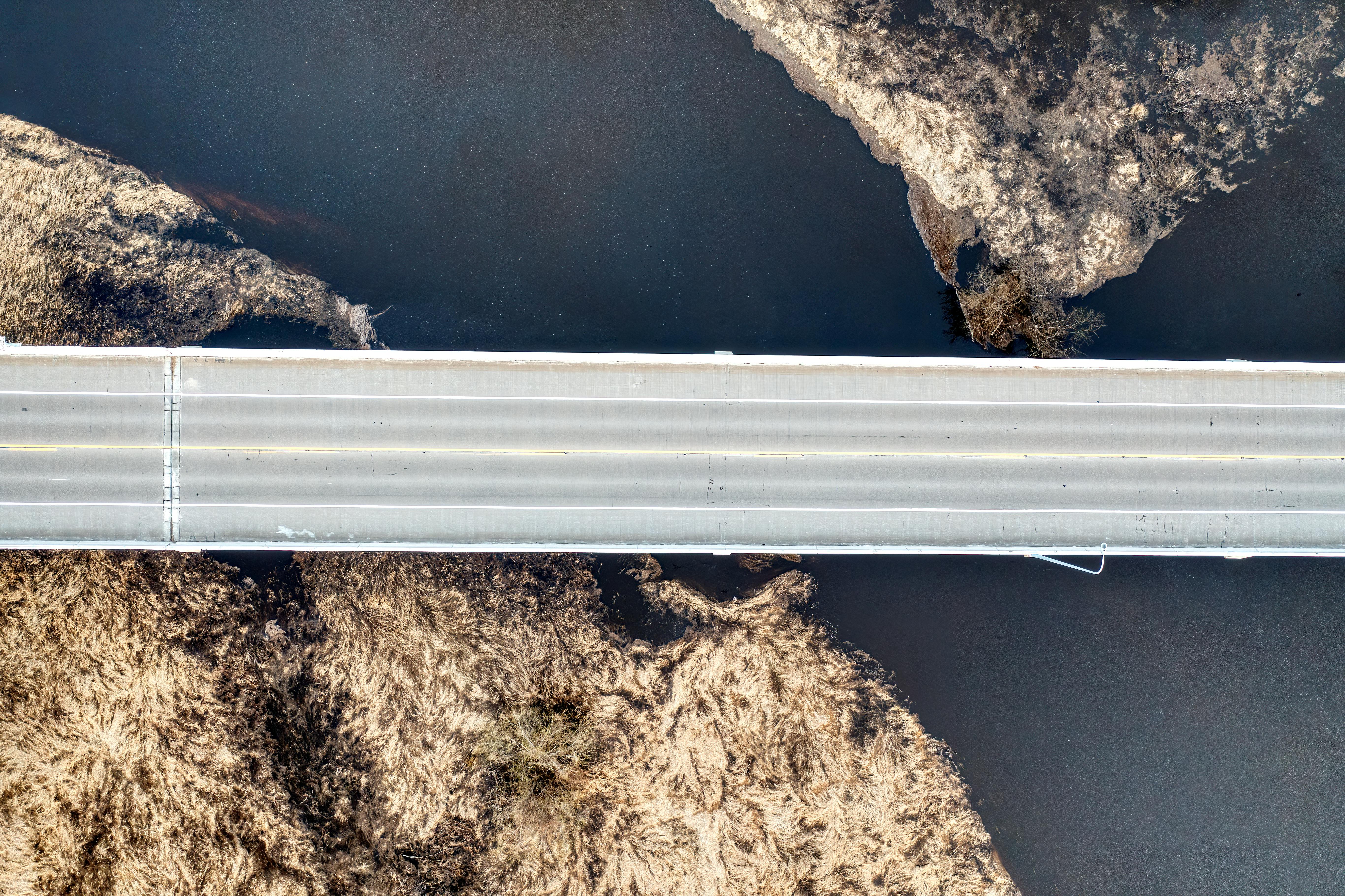 Aerial View of Wooden Bridge · Free Stock Photo