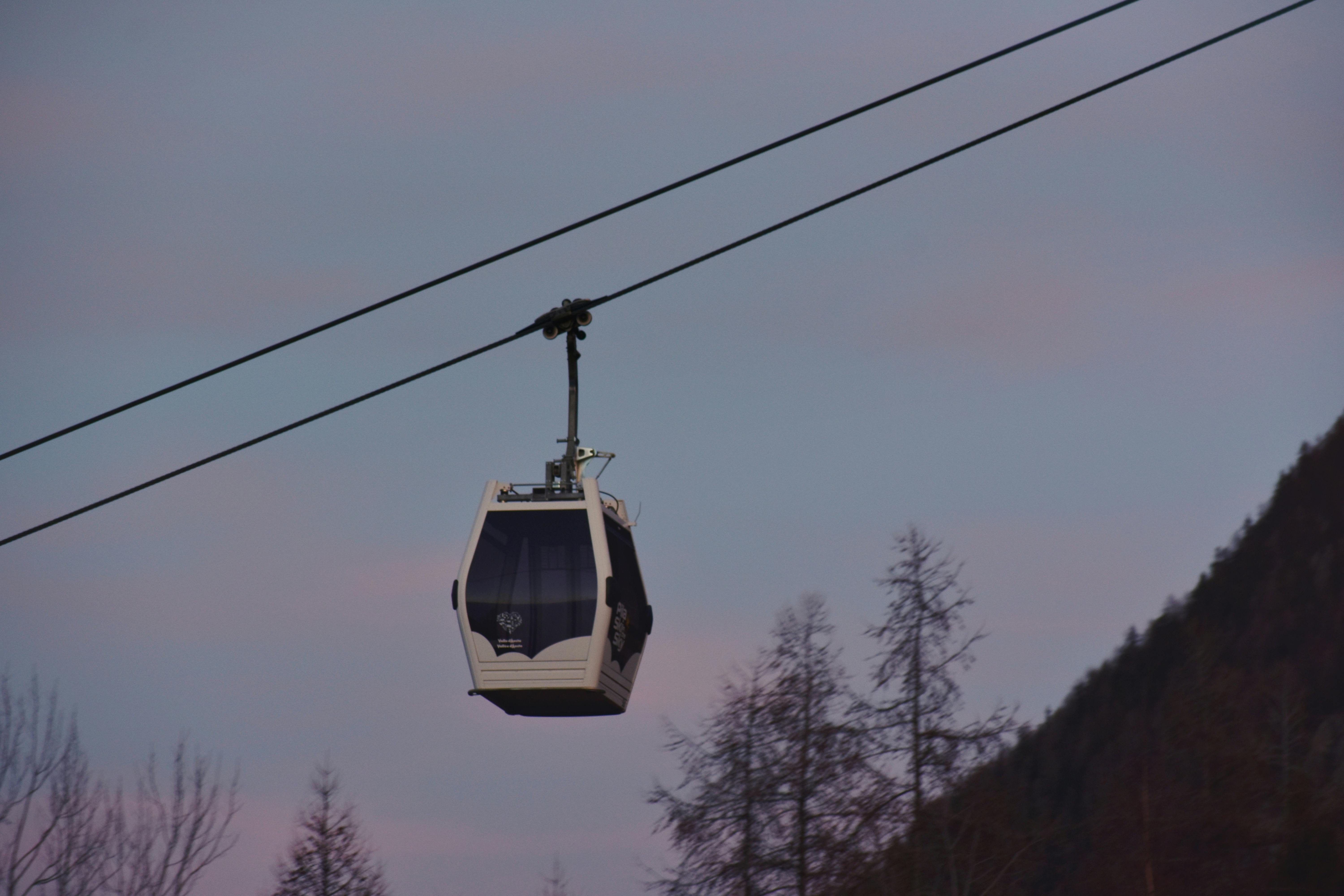 White And Black Cable Car · Free Stock Photo