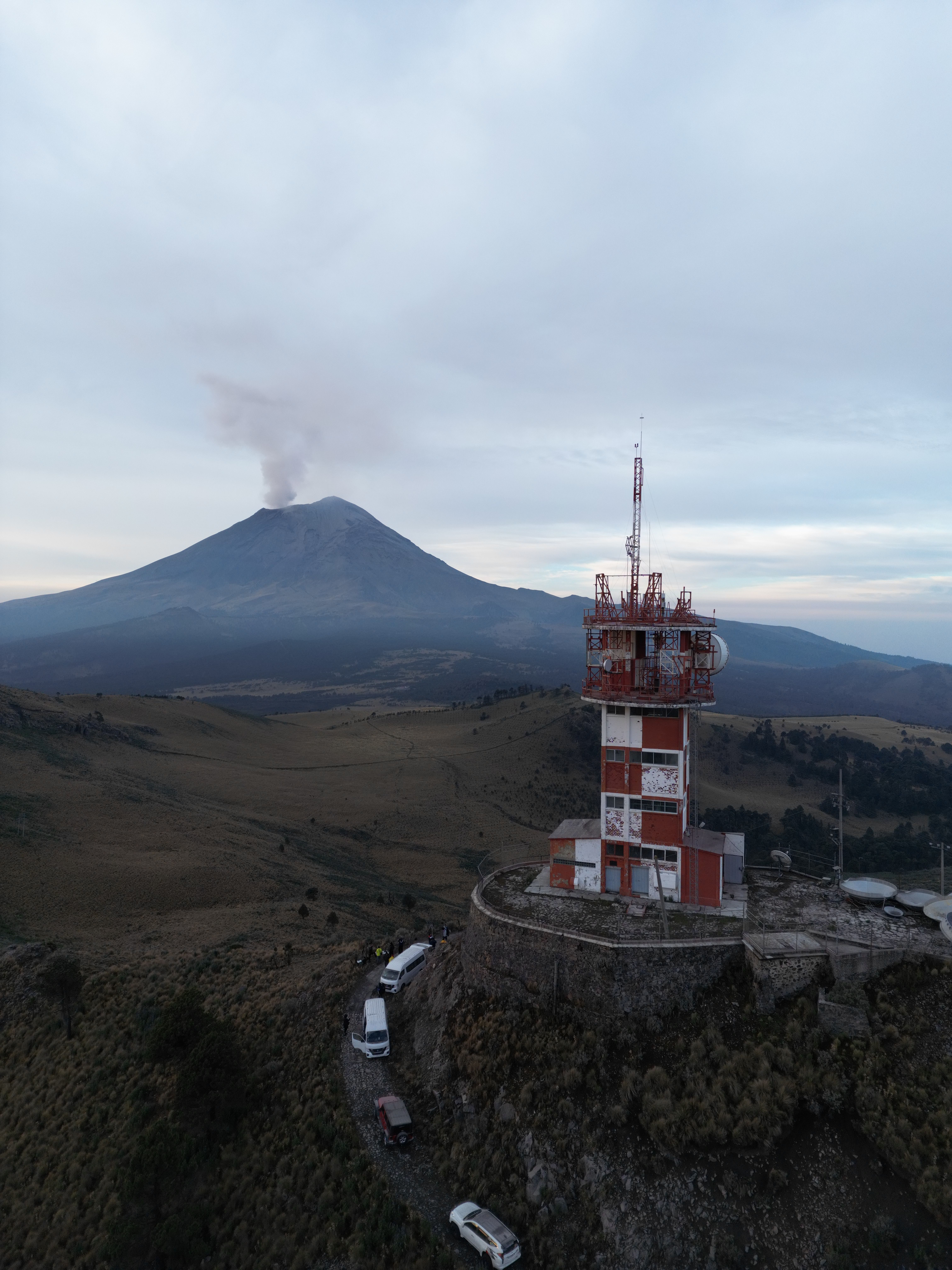 Antenna Near Active Volcano in Mexico · Free Stock Photo