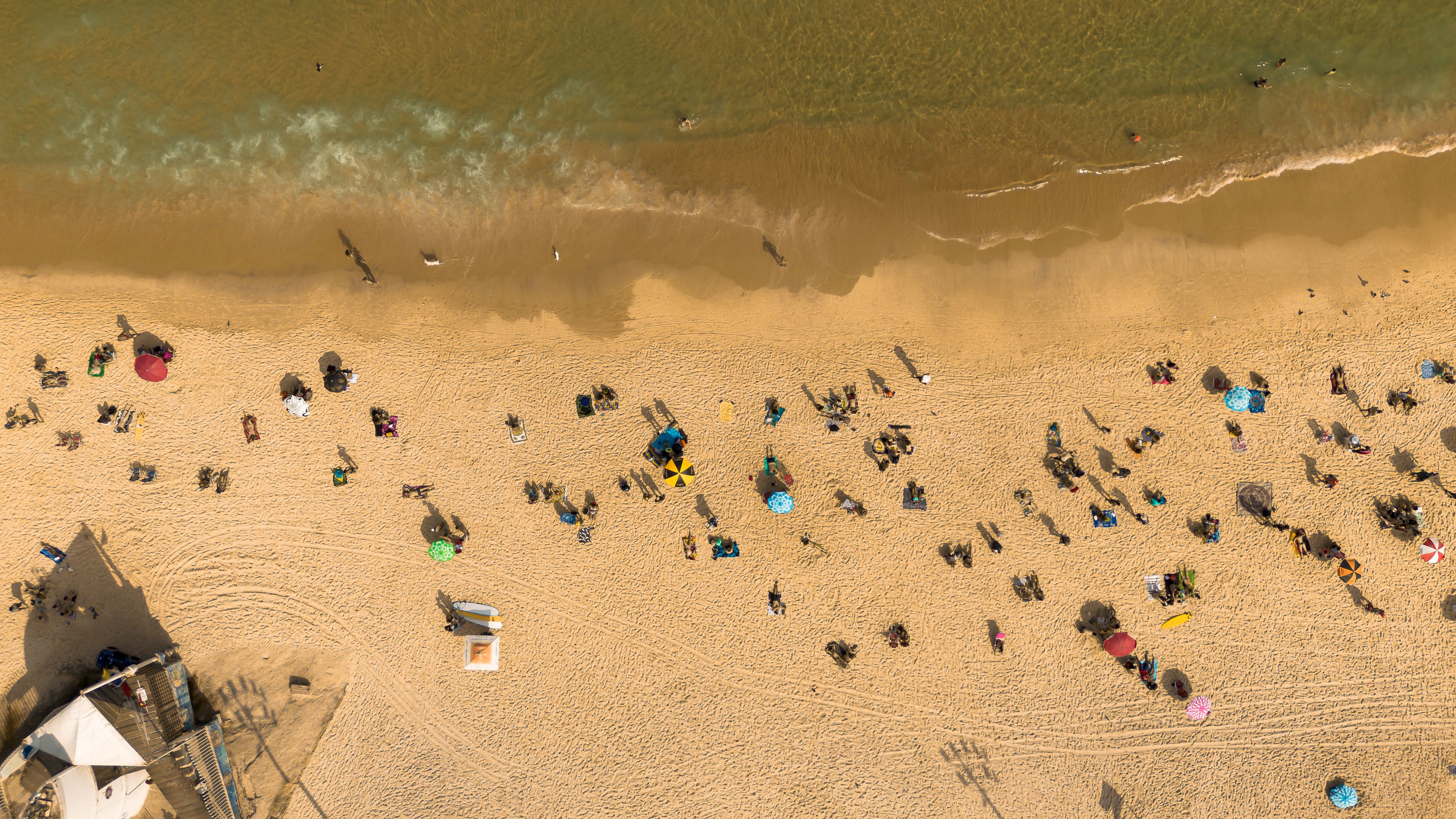 Birds Eye View of Beach · Free Stock Photo