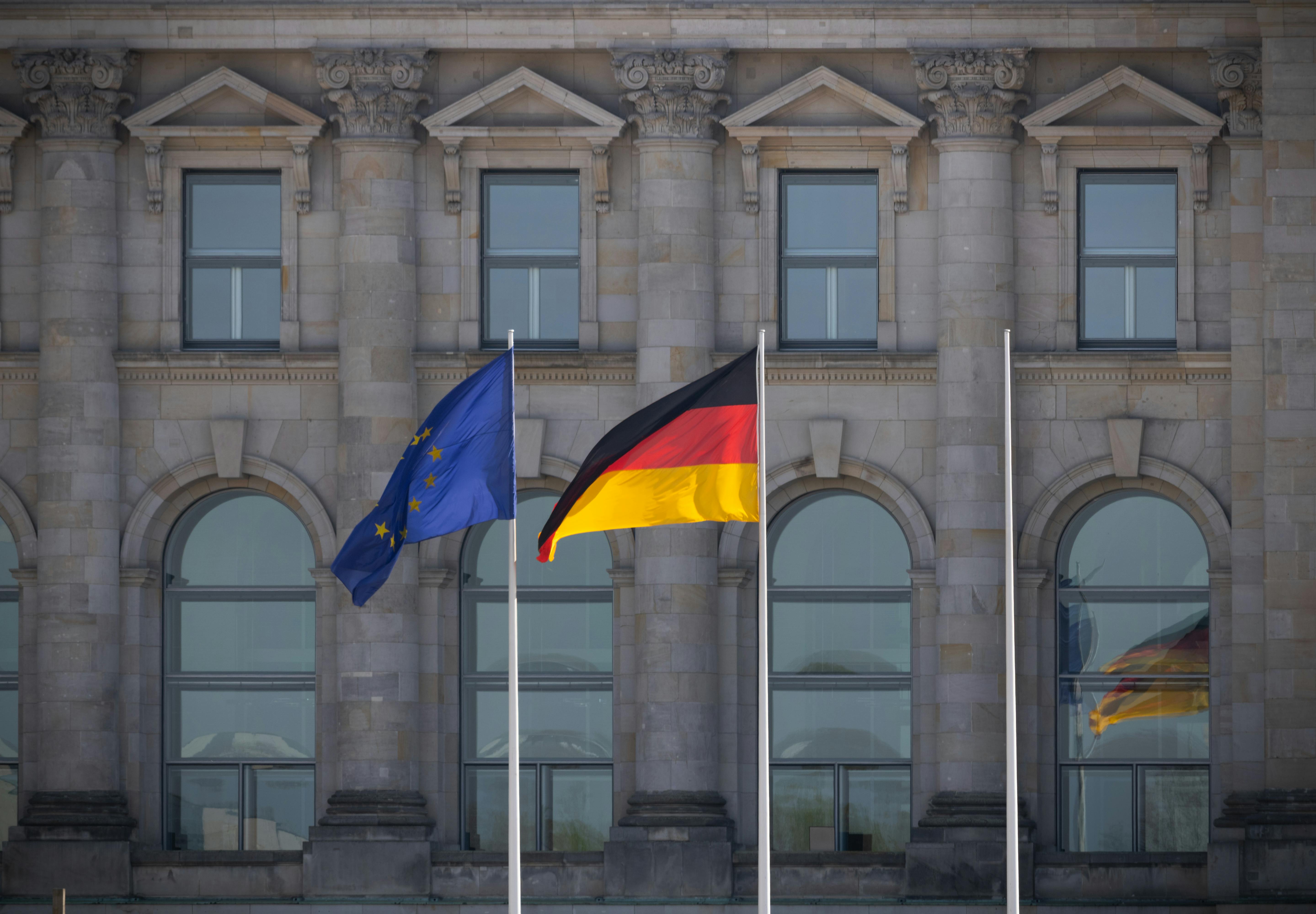 Flags of Germany and European Union · Free Stock Photo