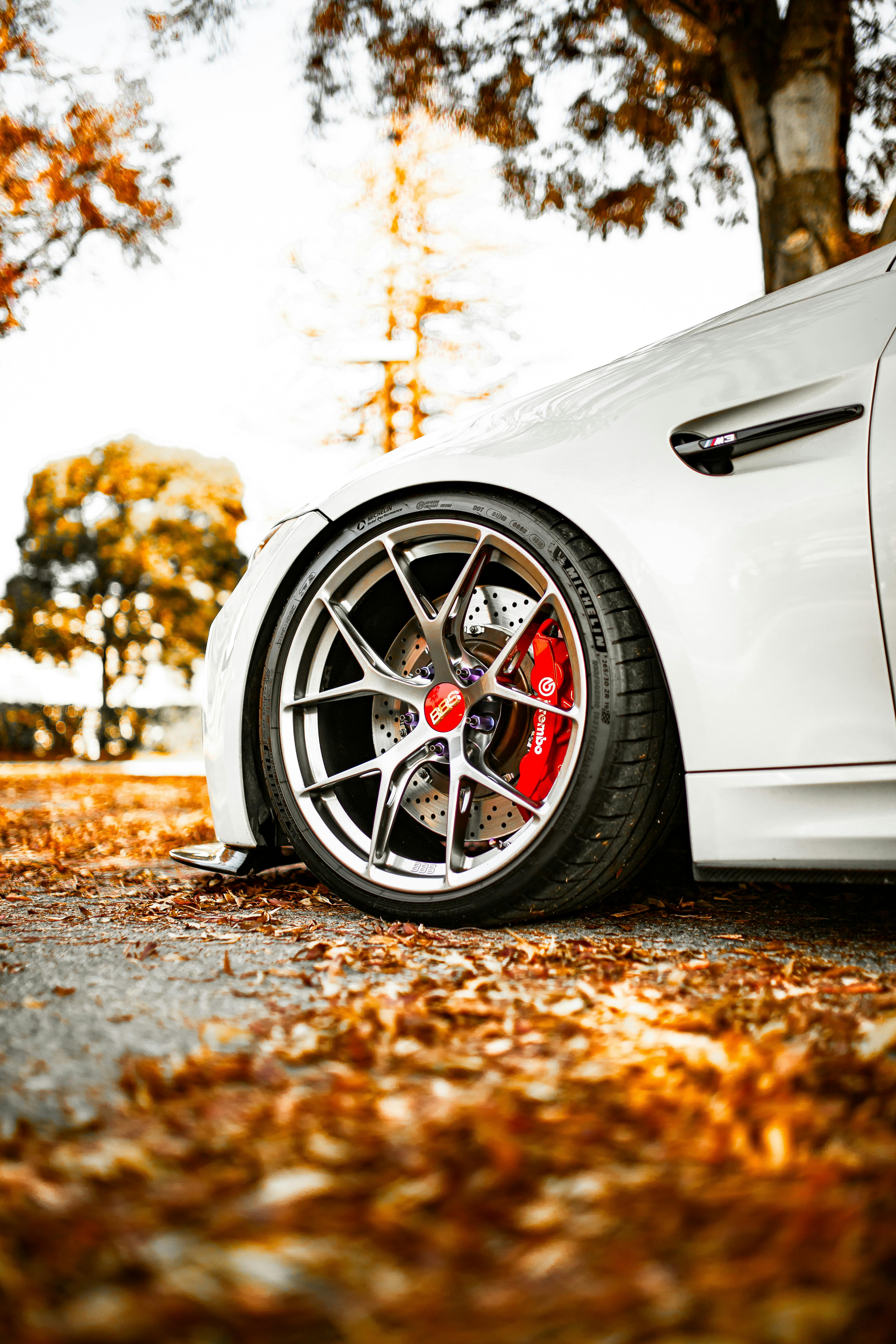 Close-up of a Wheel of a Sports Car · Free Stock Photo