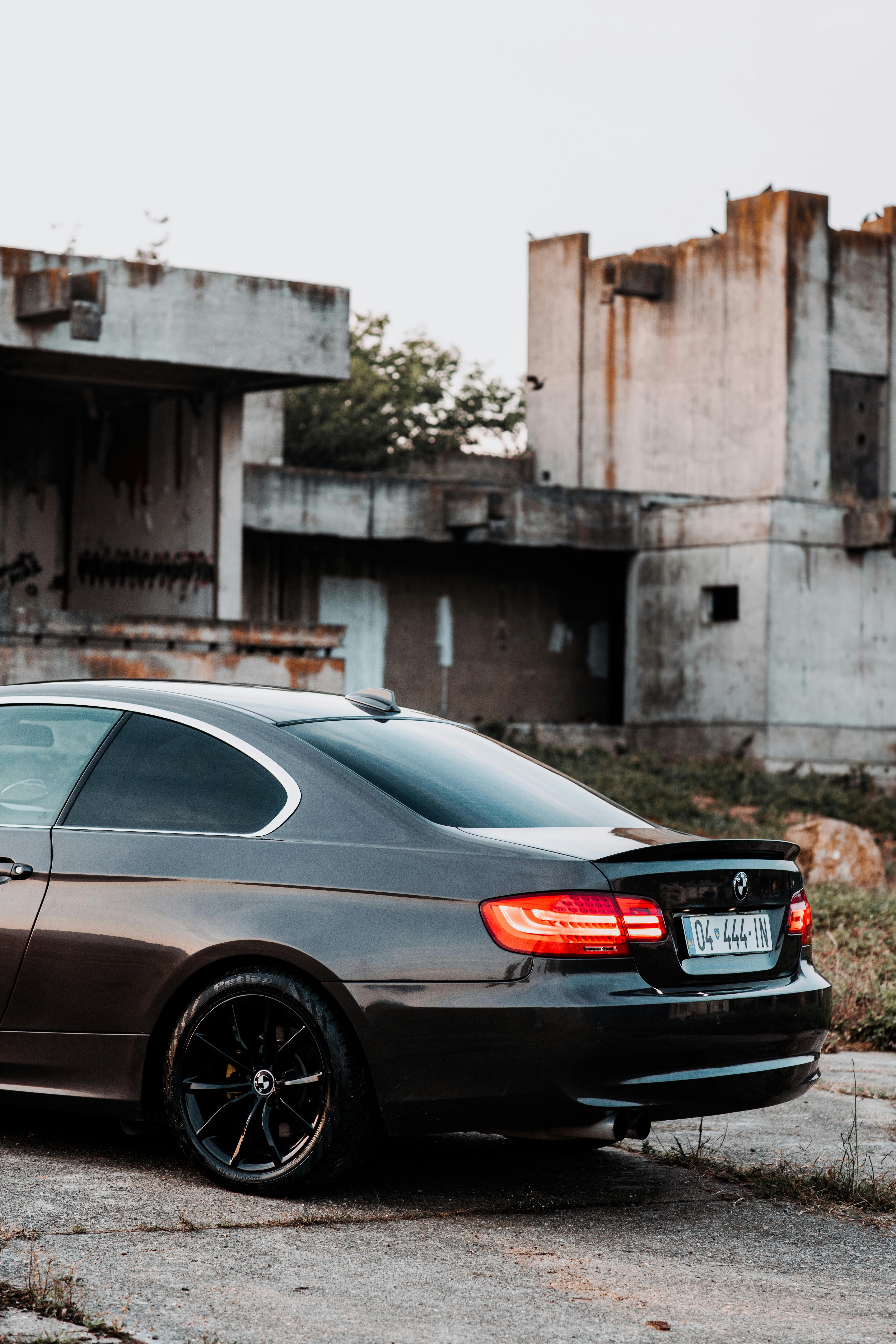 Back of Black BMW Car · Free Stock Photo