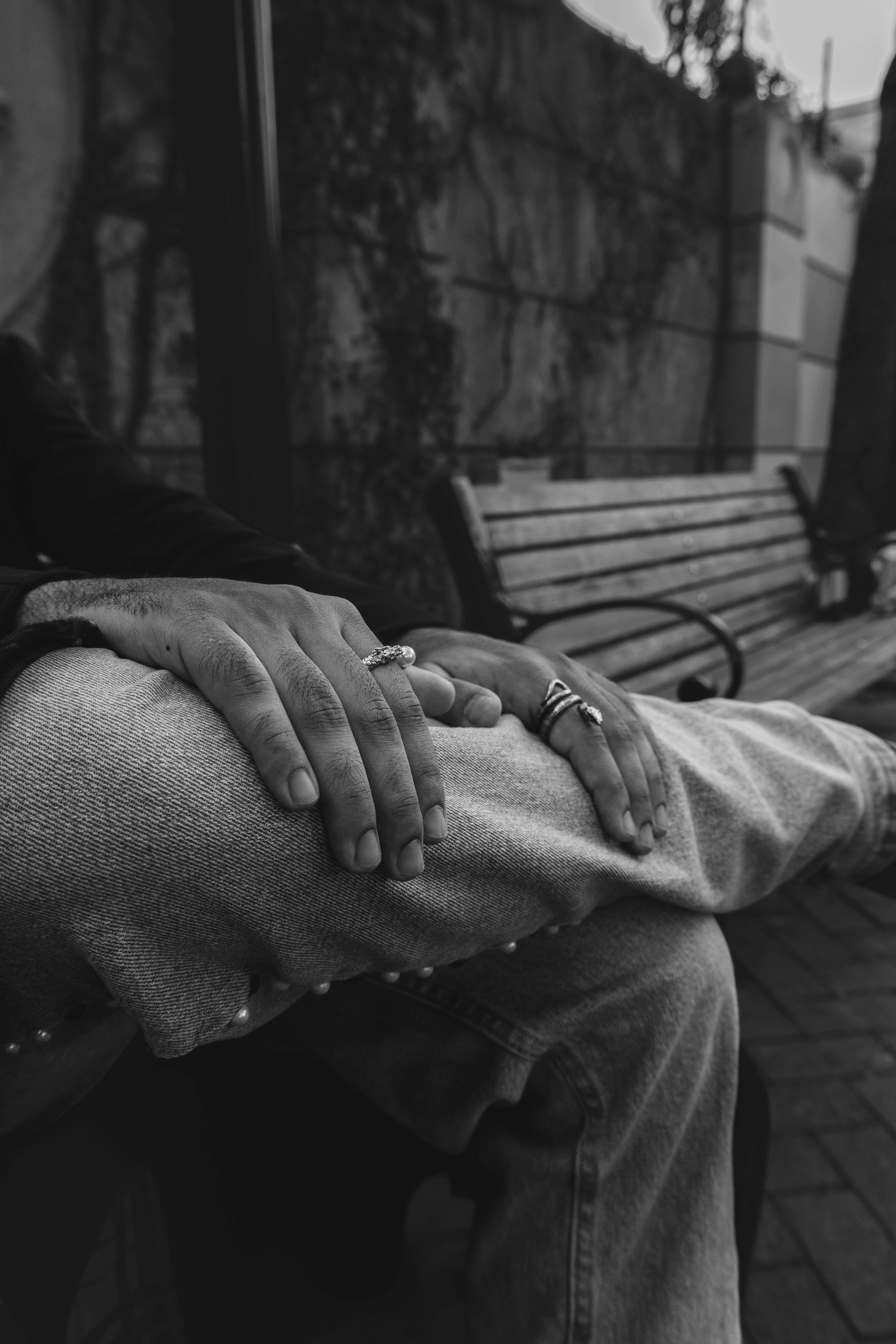 Man Hands on Leg · Free Stock Photo