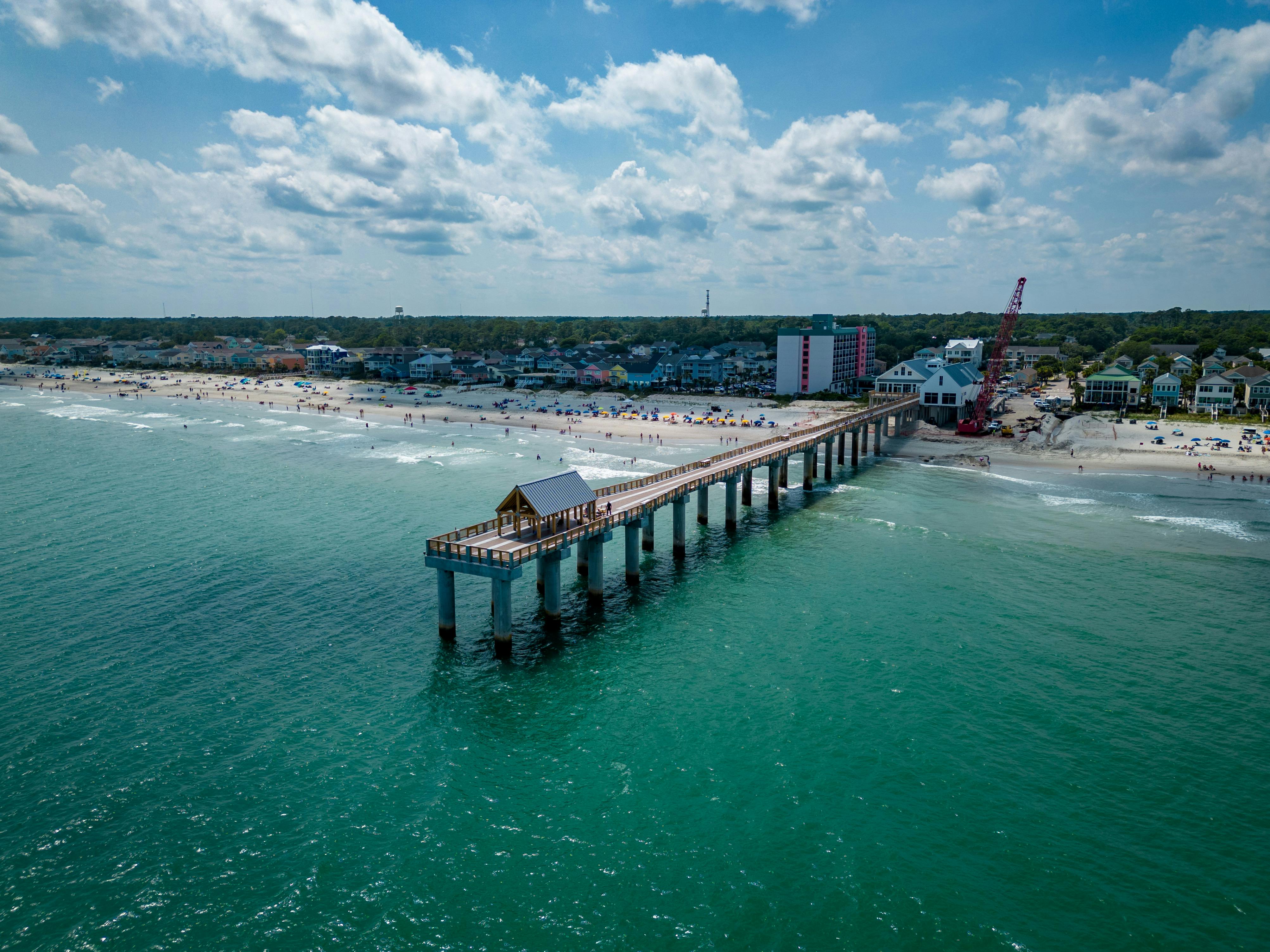 Aerial Photo of an Ocean Pier, Surfside Beach, California, USA · Free ...