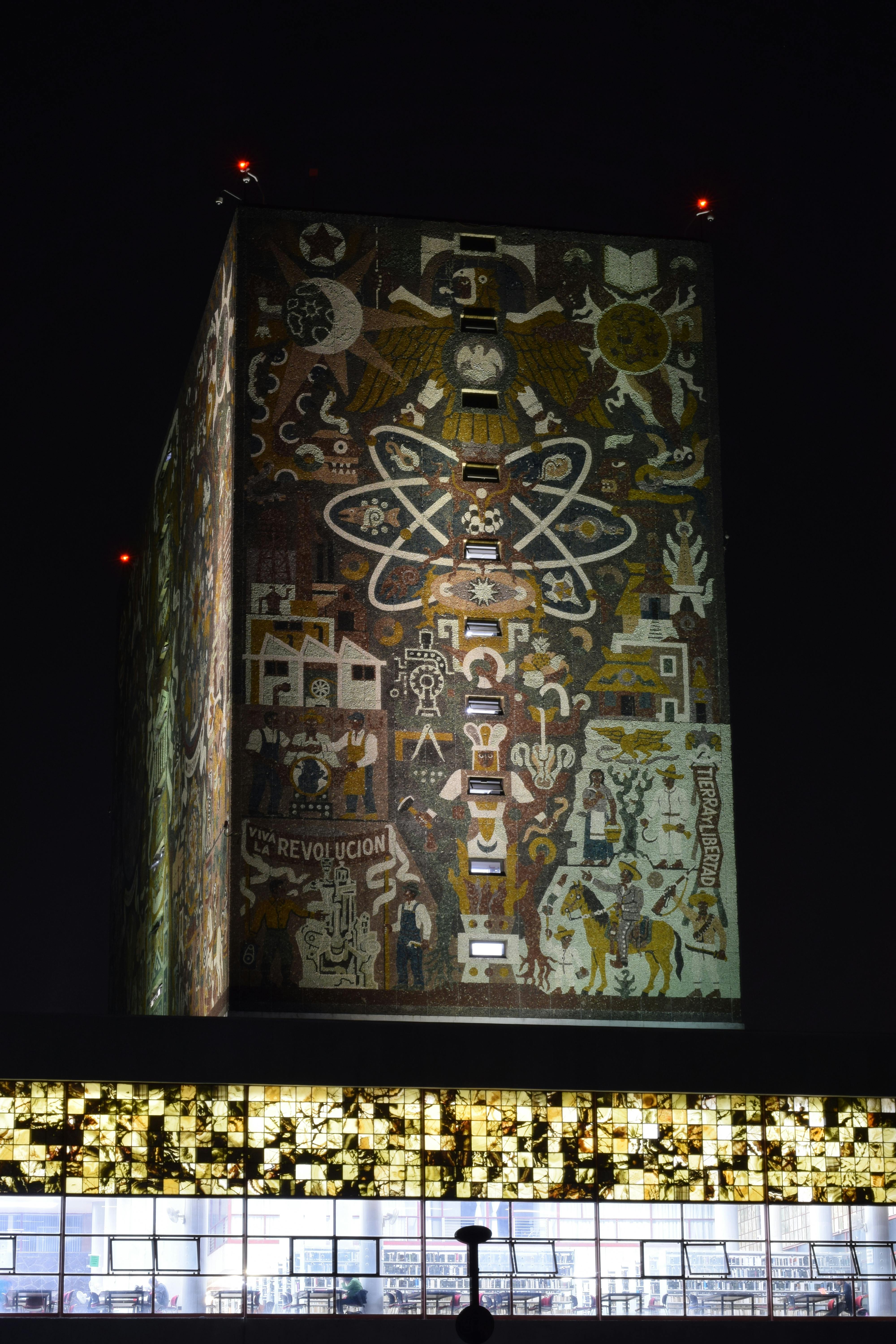 Mural on Wall of UNAM University in Mexico City · Free Stock Photo