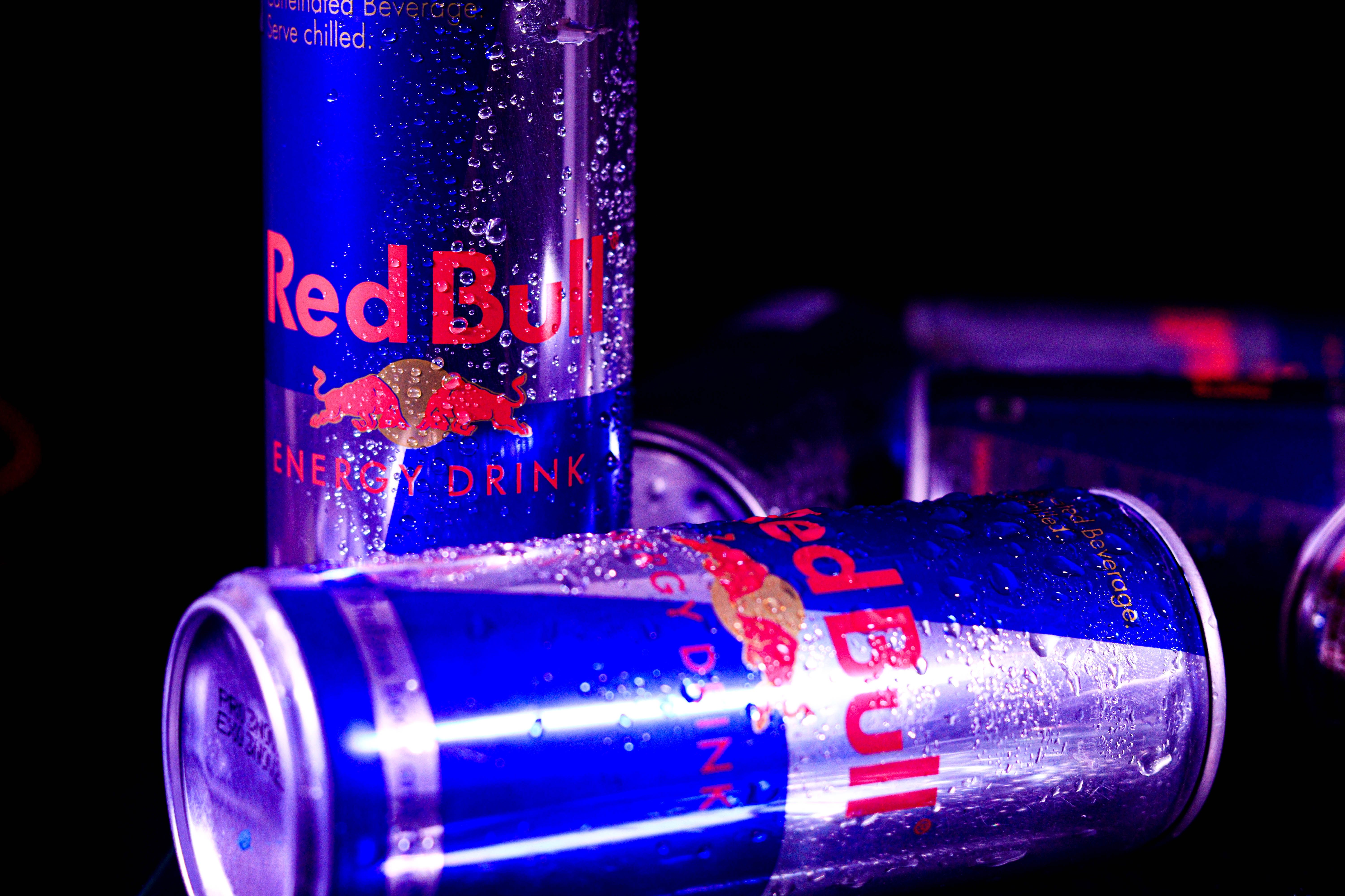 Cans of Red Bull · Free Stock Photo
