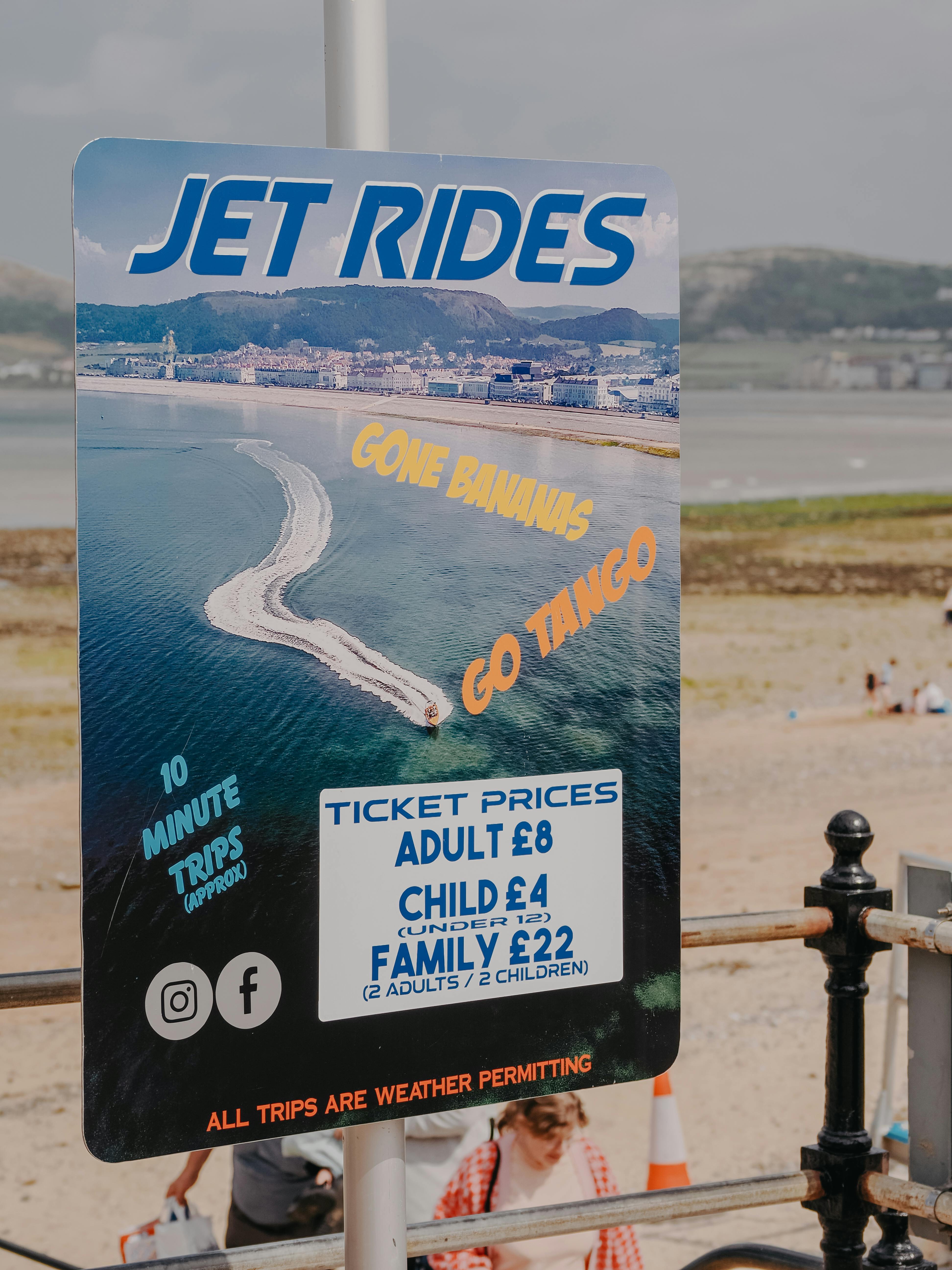 Jet Rides Advertisement · Free Stock Photo