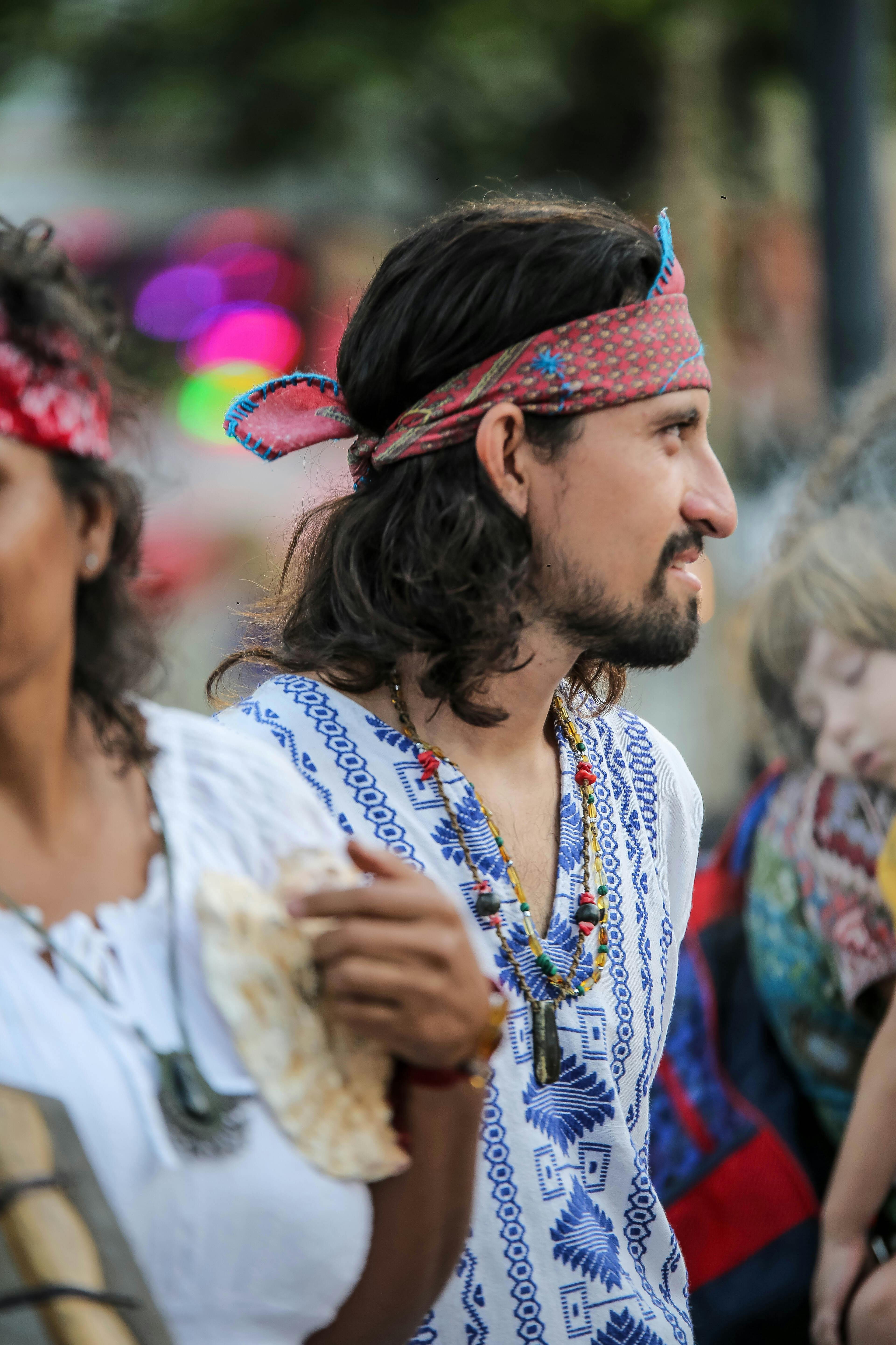 Hippie Face Paint Men