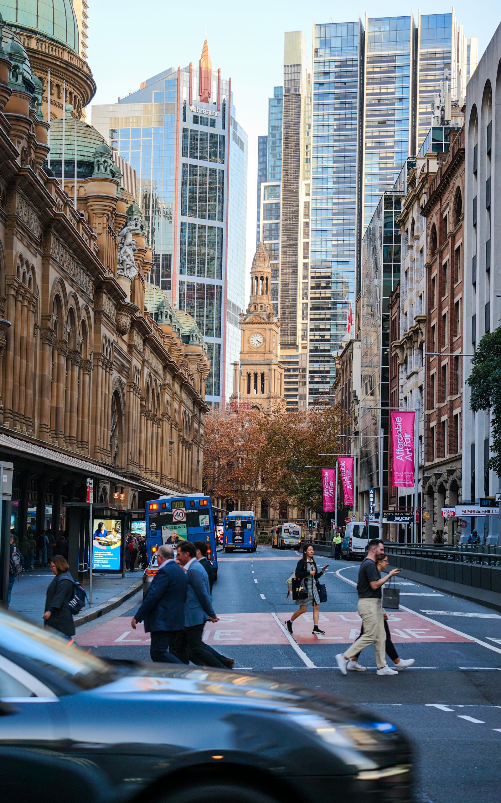 Pedestrians on a Crosswalk · Free Stock Photo