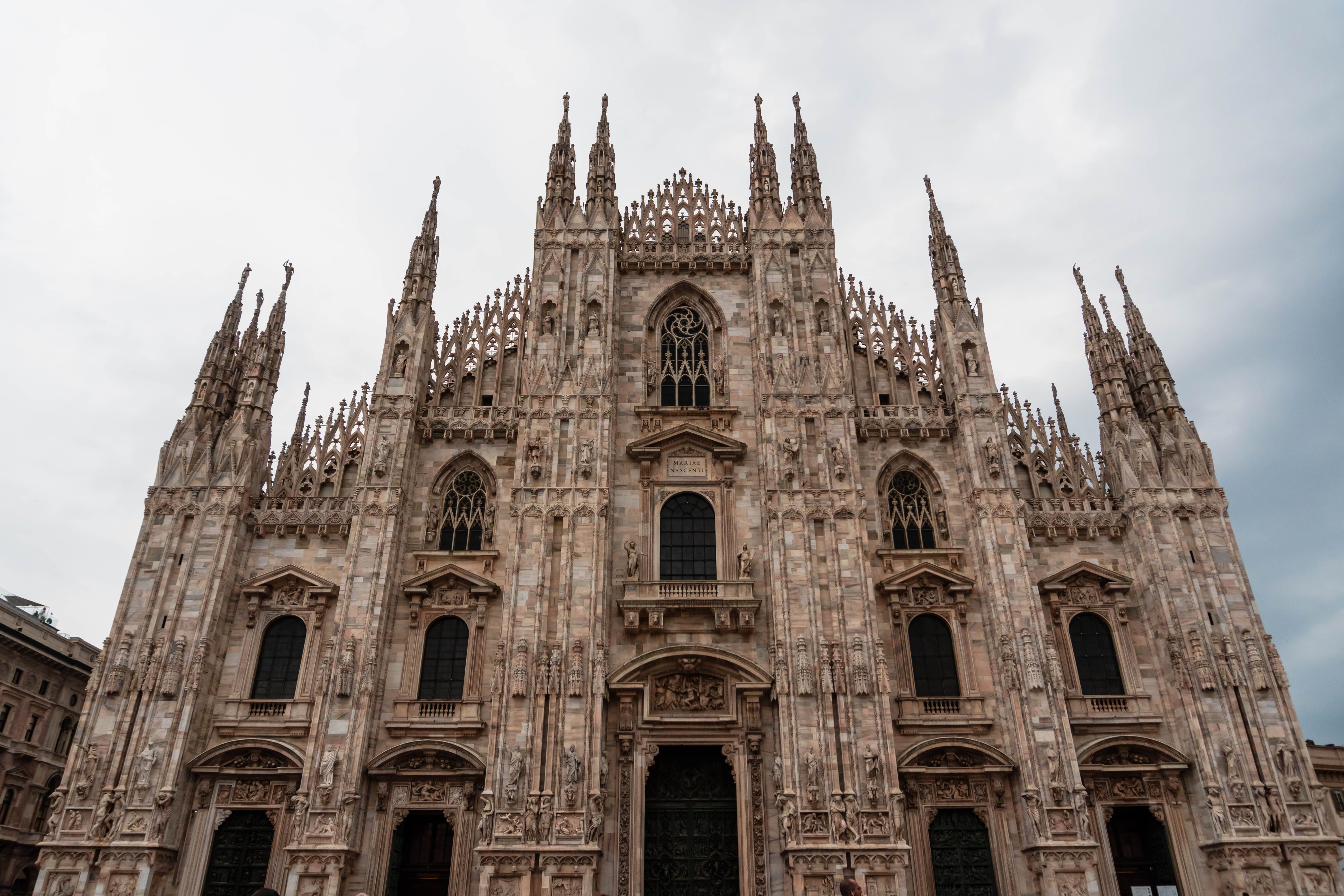 Facade of Cathedral Against Blue Sky · Free Stock Photo