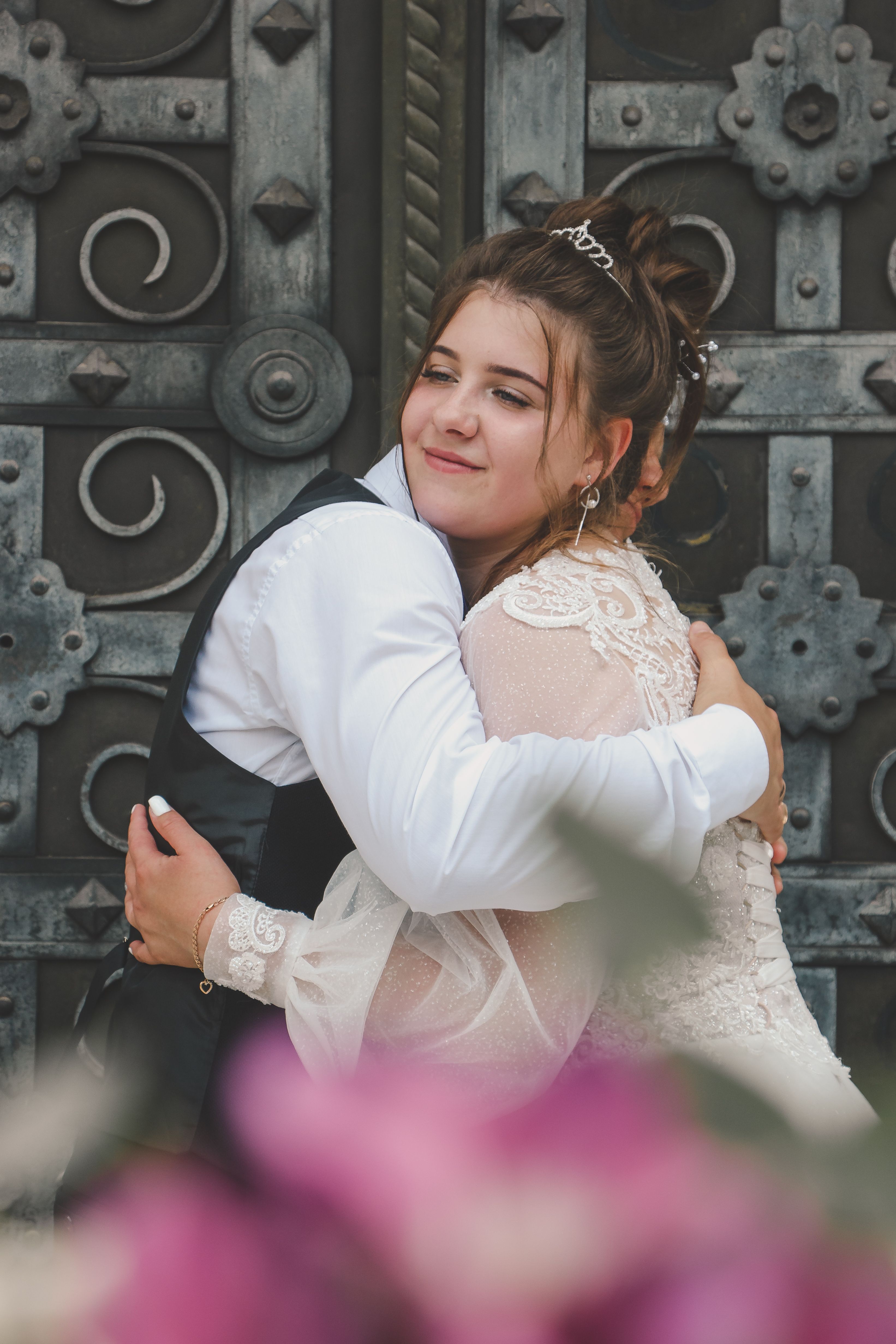 Photo of the Bride Hugging the Groom · Free Stock Photo